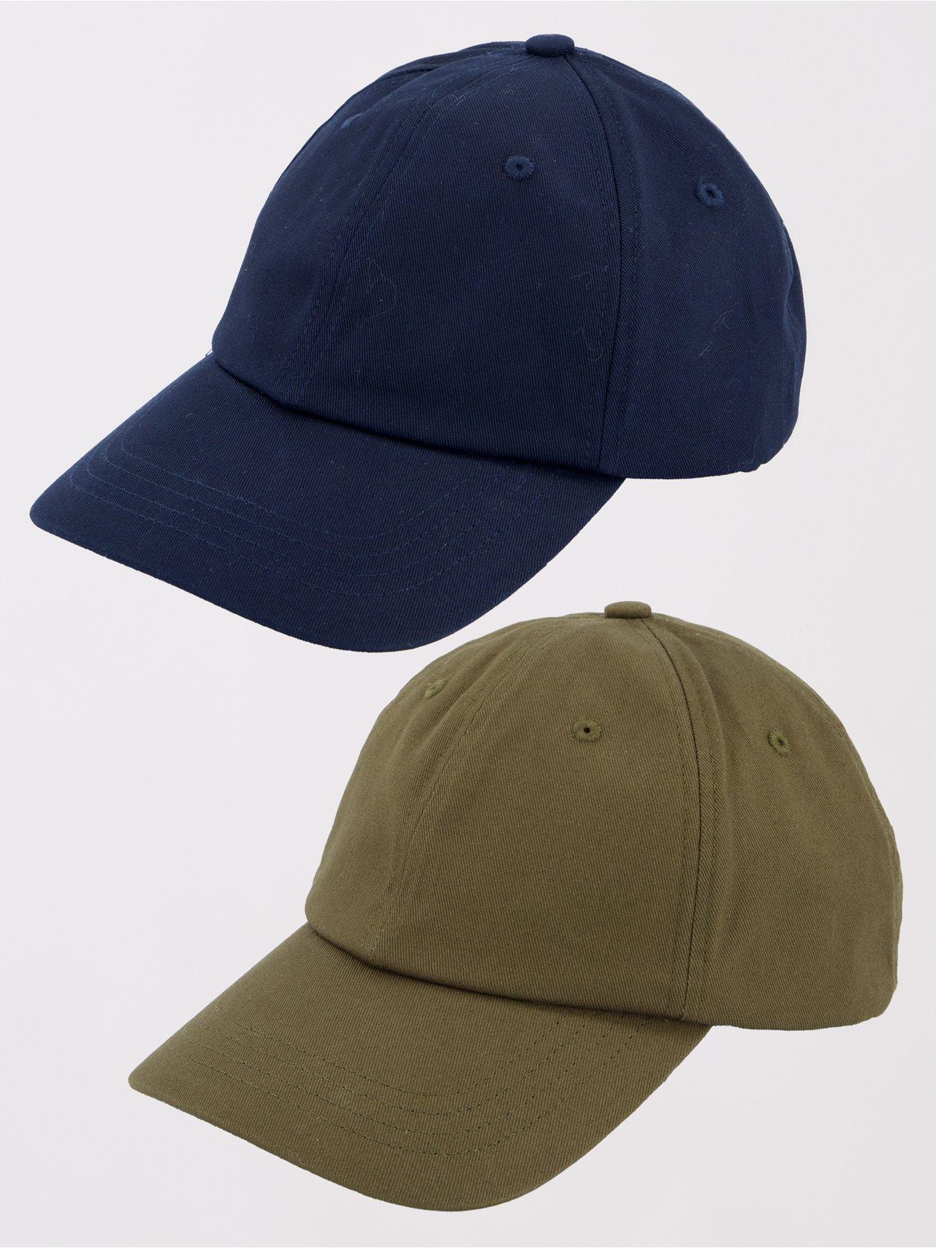 Everyday 2 Pack Caps - Navy/Khaki | Littlewoods