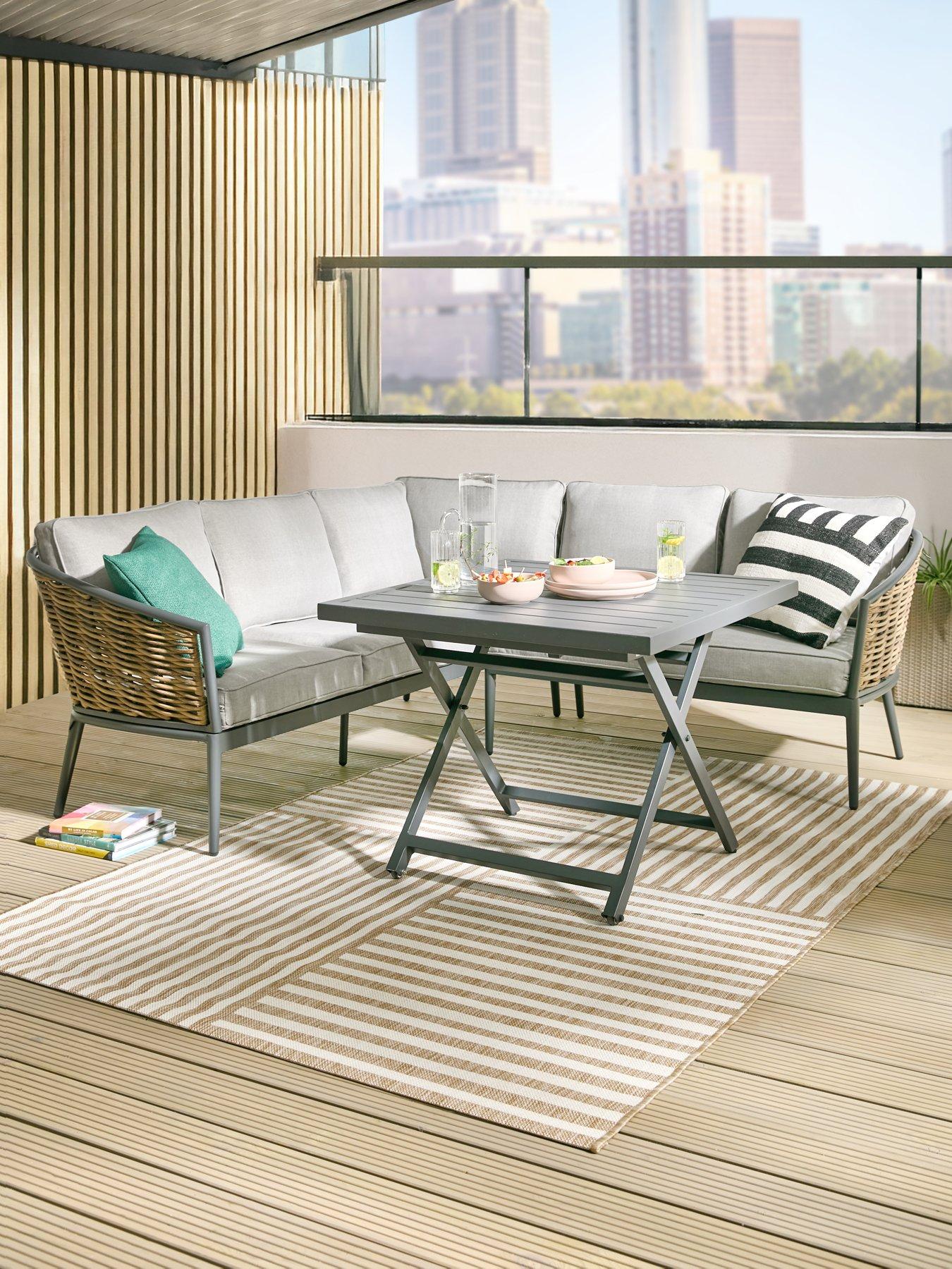 Luxe Corner Set With lift Up Dining Table | Littlewoods