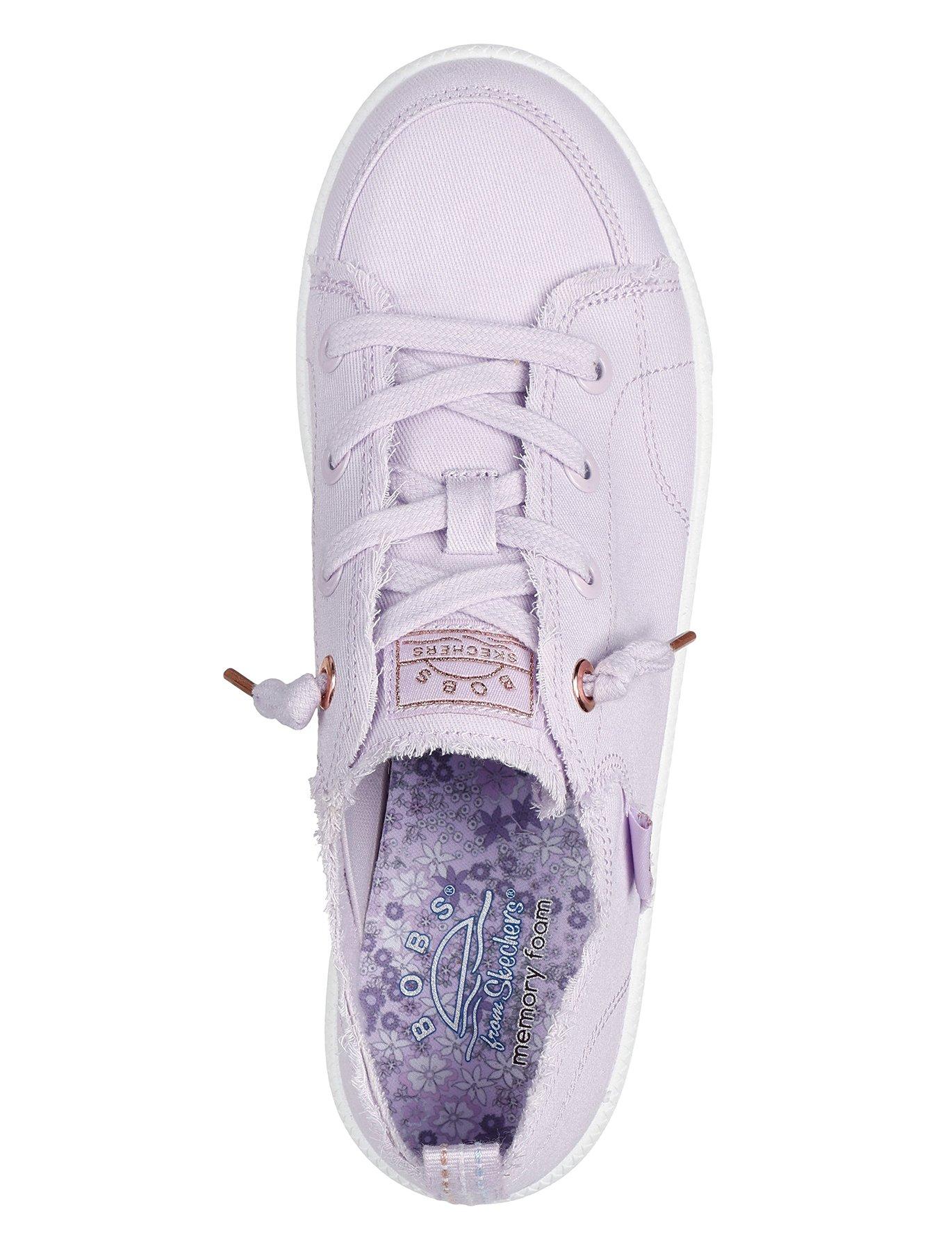 Skechers B Cute 20 Frayed Canvas Deconstructed Faux Lace Slip Ons ...