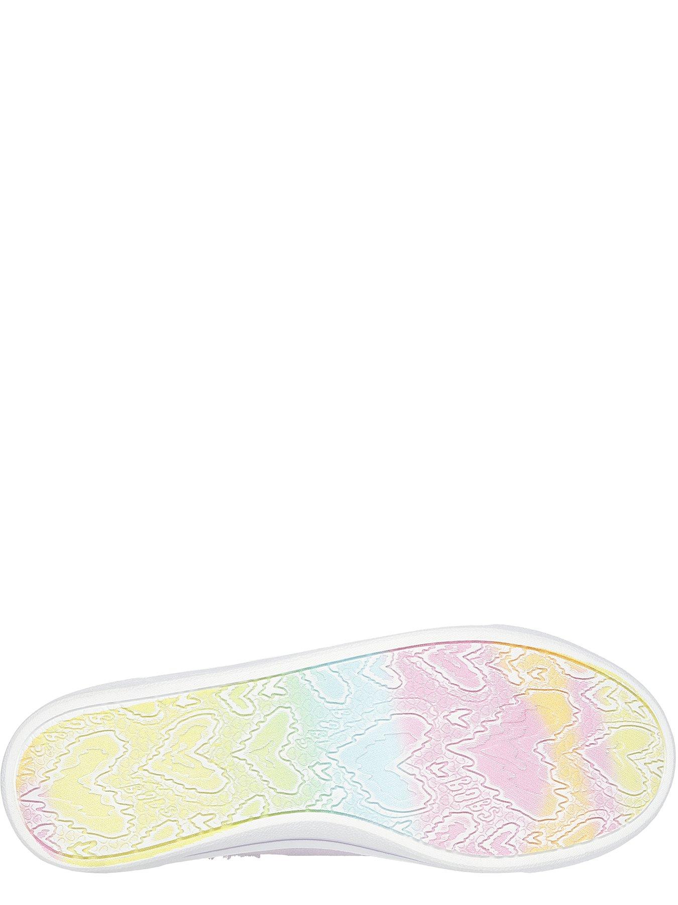 Skechers B Cute 20 Frayed Canvas Deconstructed Faux Lace Slip Ons ...