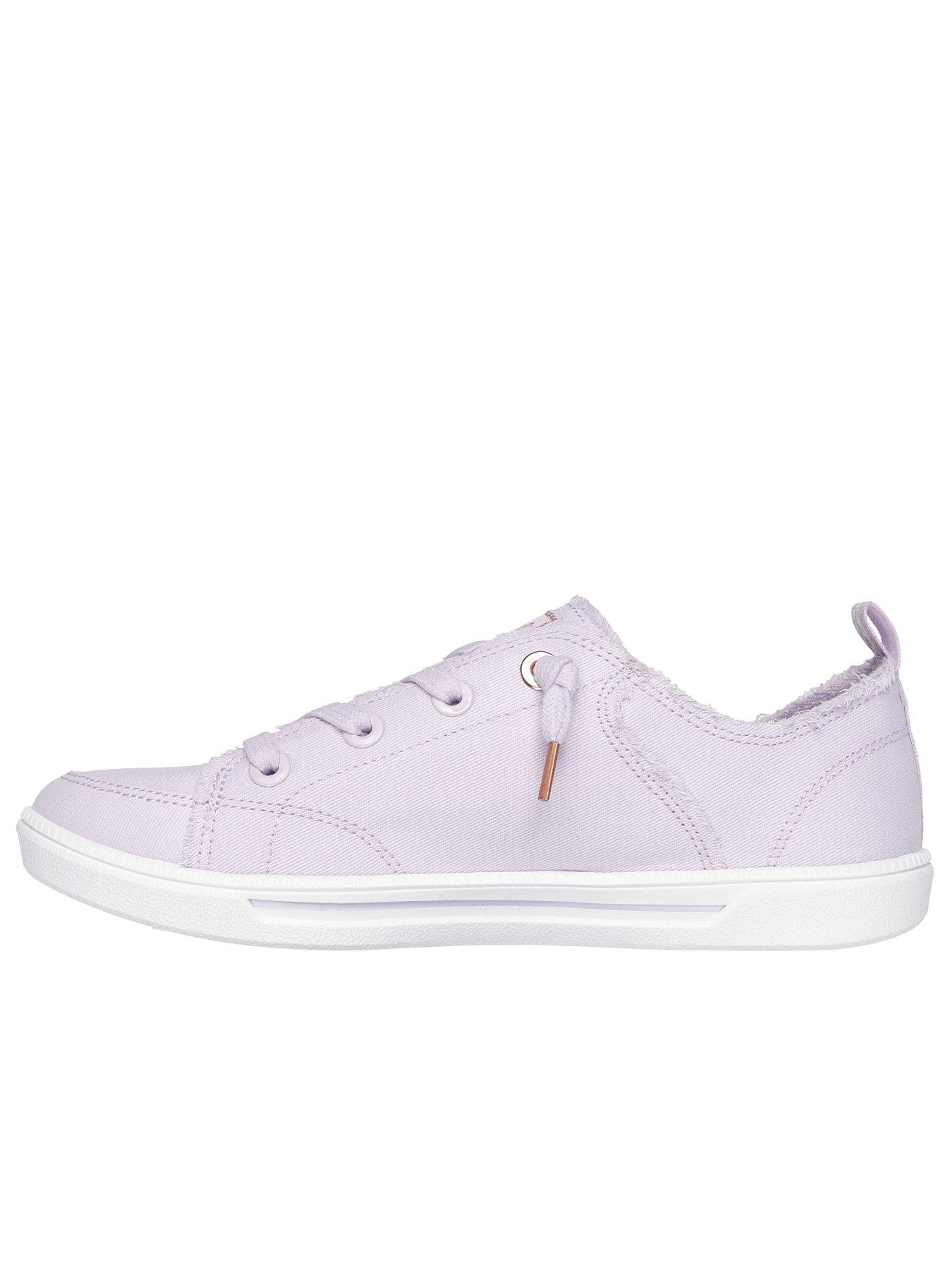 Skechers B Cute 20 Frayed Canvas Deconstructed Faux Lace Slip Ons ...