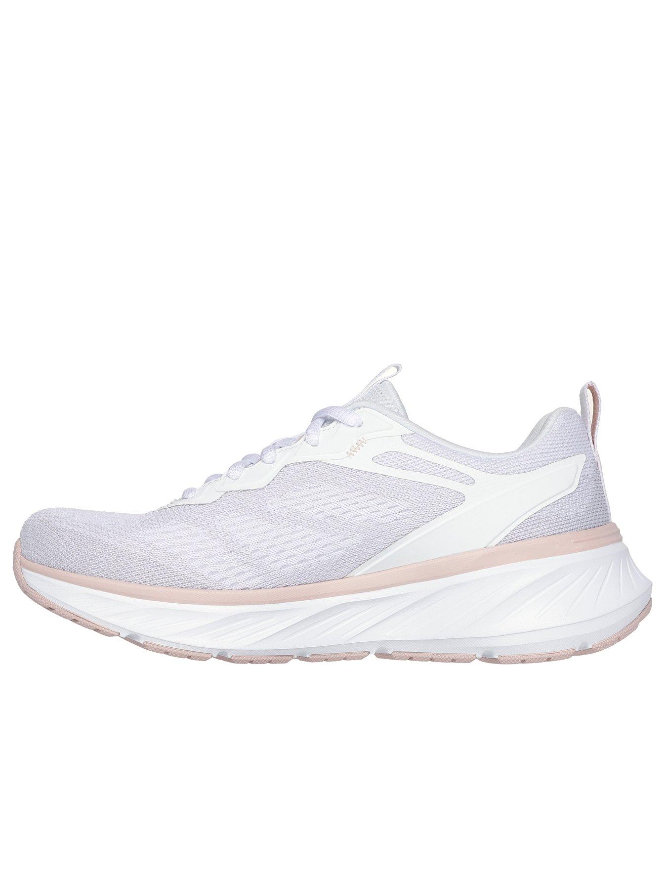 Skechers Edgeride Engineered Knitted Lace-Up Trainer - White Knit ...