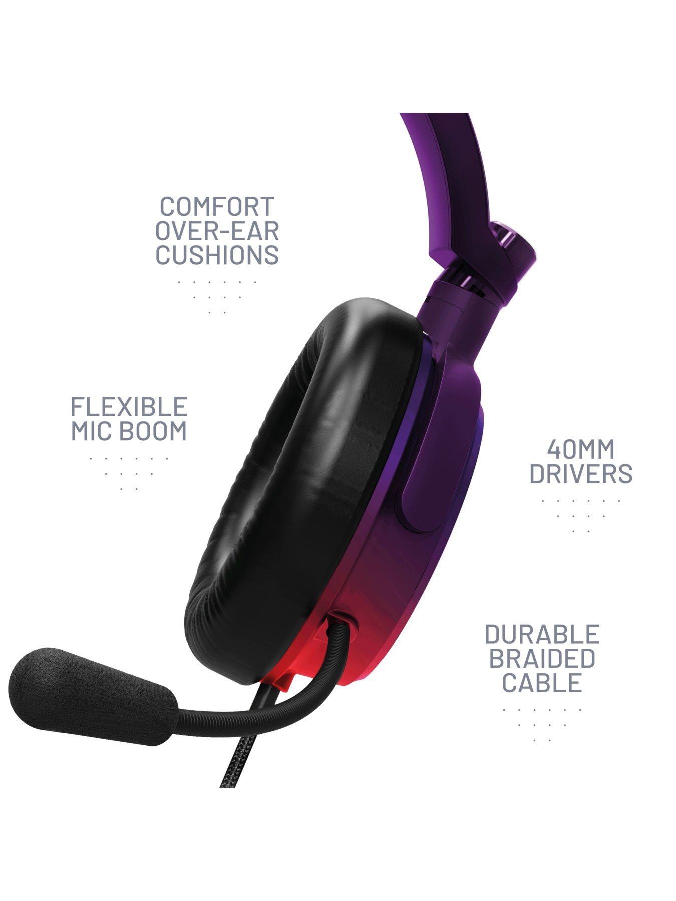Stealth C6-100 Headset STRIKE Red&Purple | Littlewoods