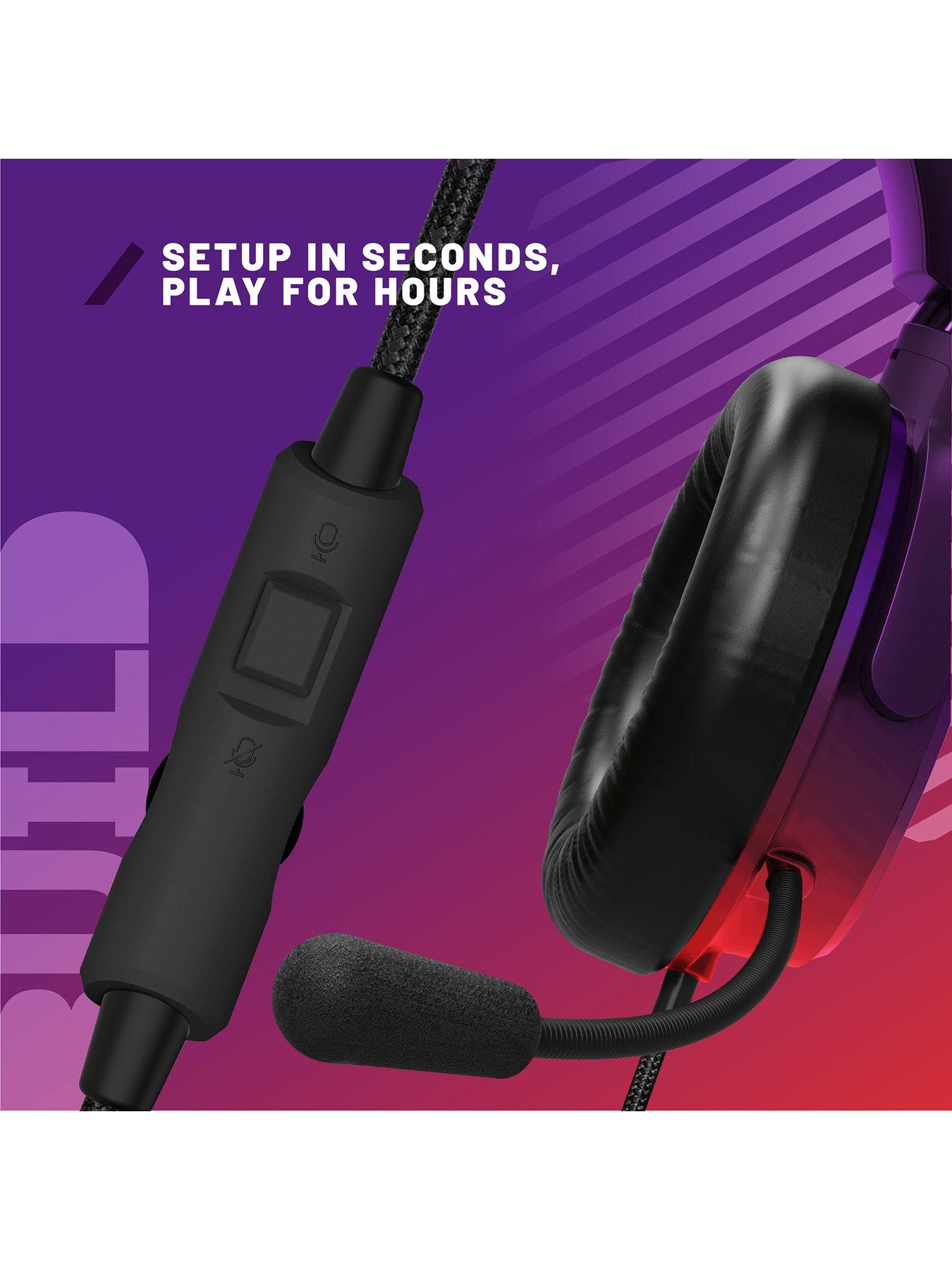 Stealth C6-100 Headset STRIKE Red&Purple | Littlewoods