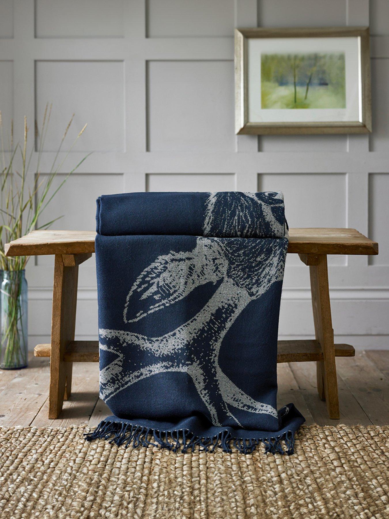 Deyongs Stag Throw - Mulberry | littlewoods.com