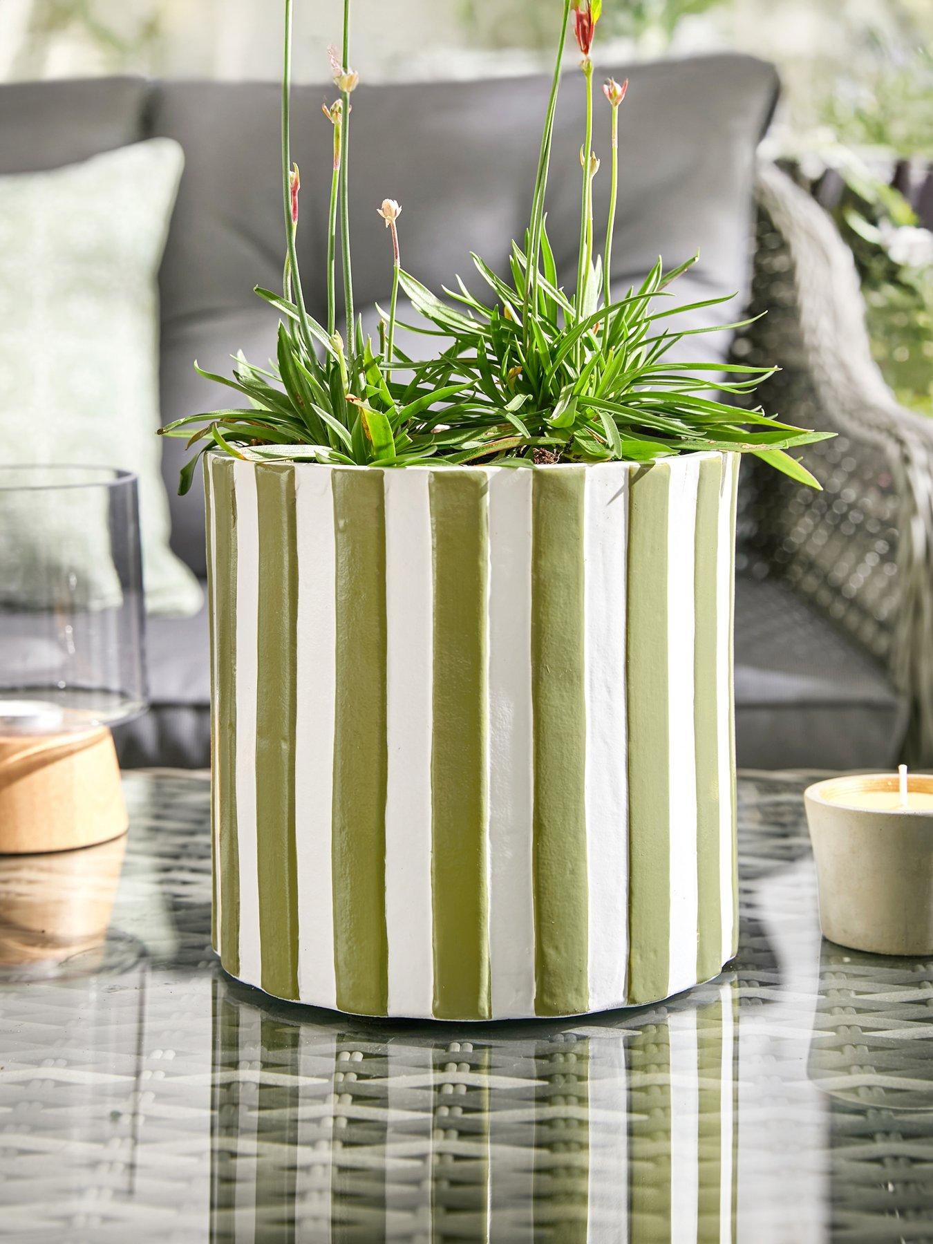 Very Home Striped Pot 20cm | Littlewoods