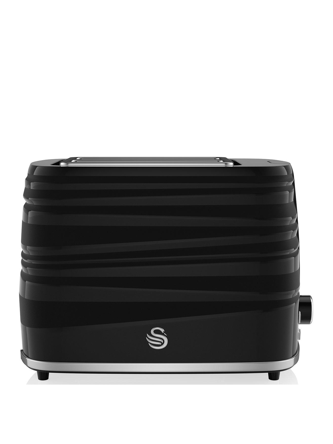 Swan Symphony 2 Slice Toaster Black | Littlewoods