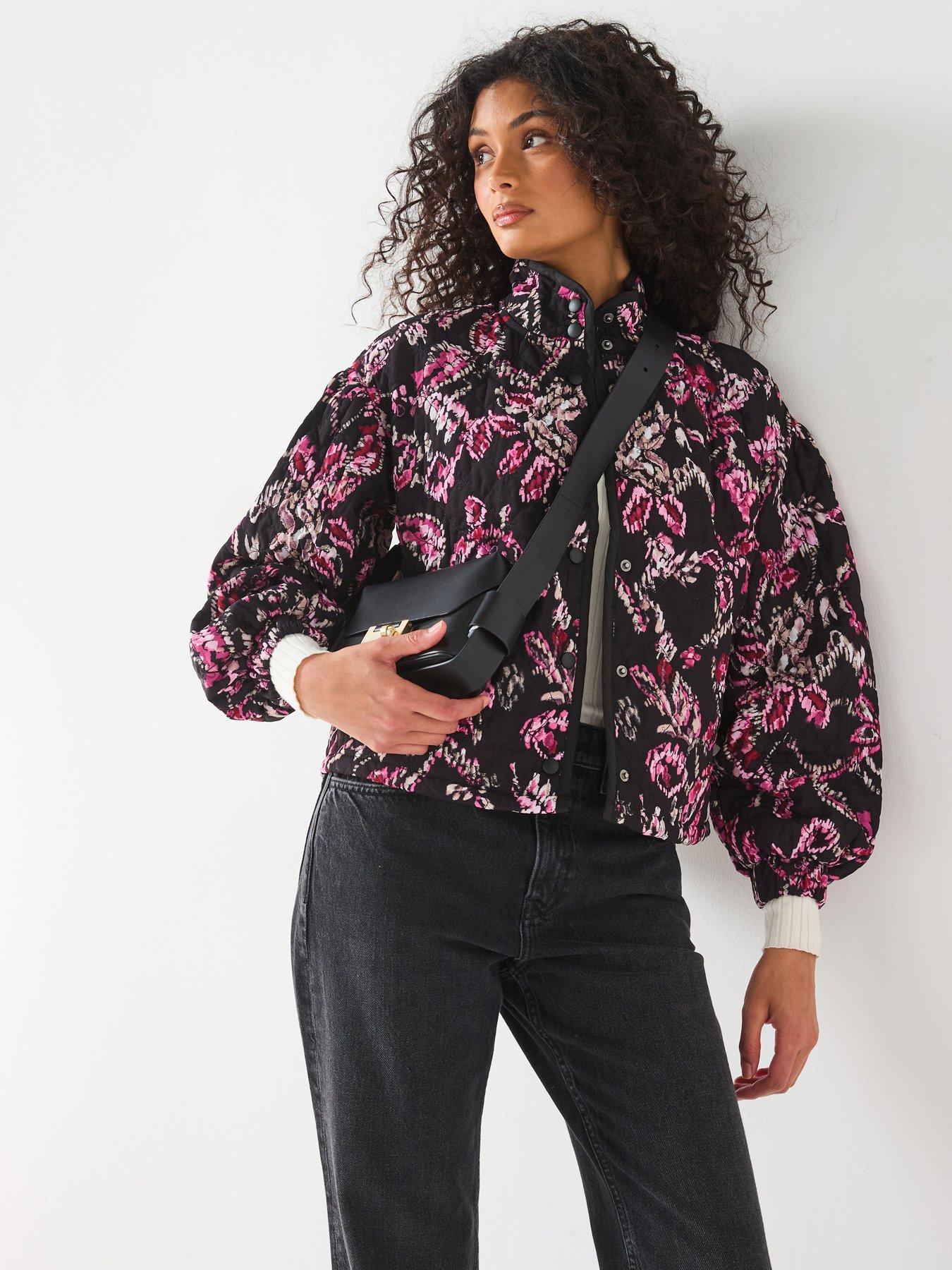 Vero Moda Lola Quilted Bomber Jacket - Multi | Littlewoods