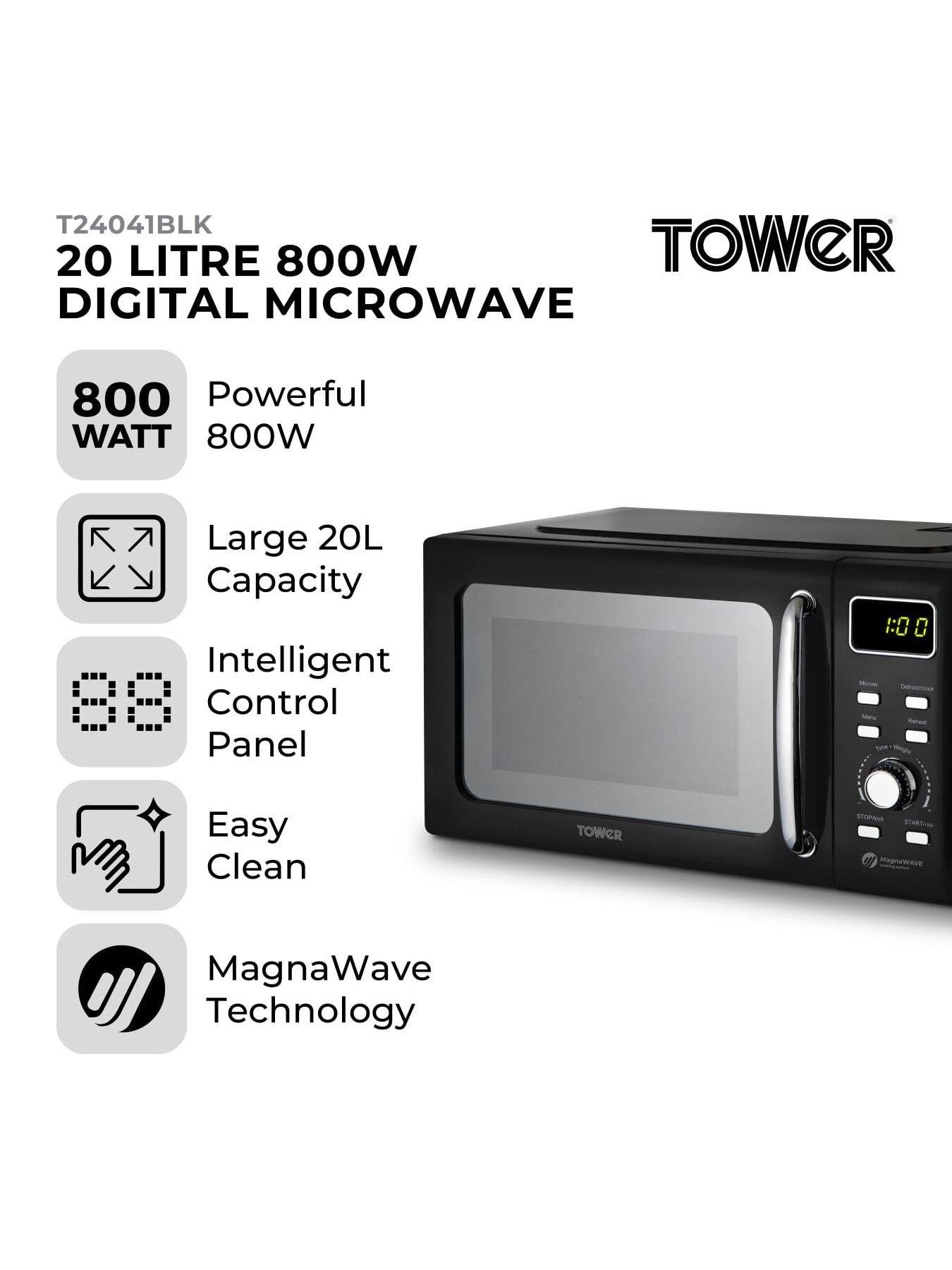 Tower 20L 800W Digital Microwave | Littlewoods