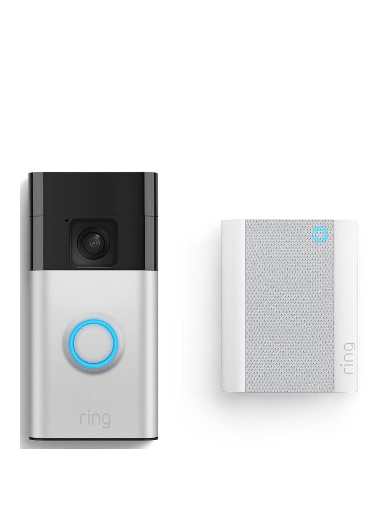 RING Video Doorbell (3rd Gen) with Chime - Satin Nickel | Littlewoods