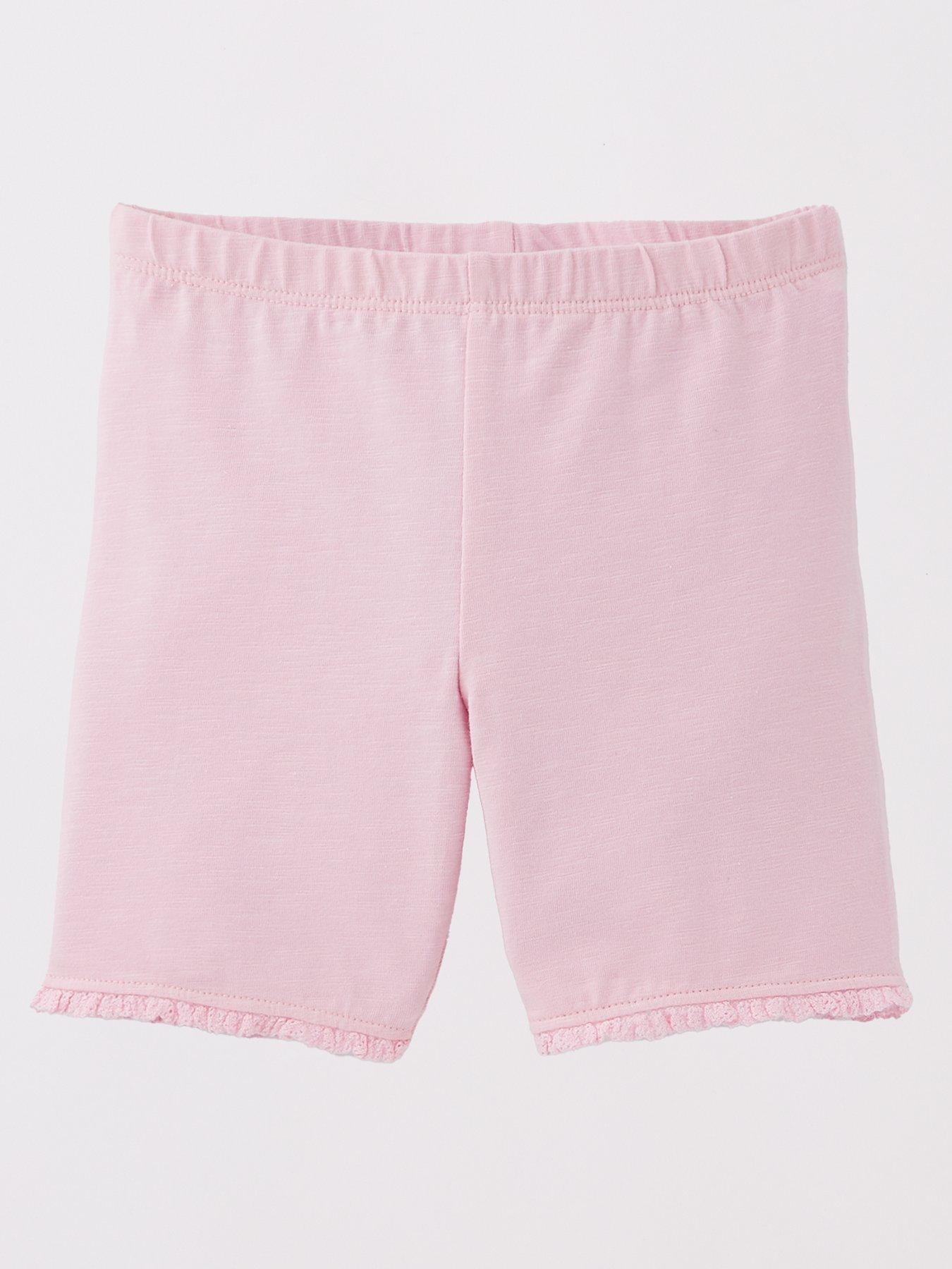 Mini V by Very Girls 3 Pack Crochet Trim Cycling Shorts - Multi ...
