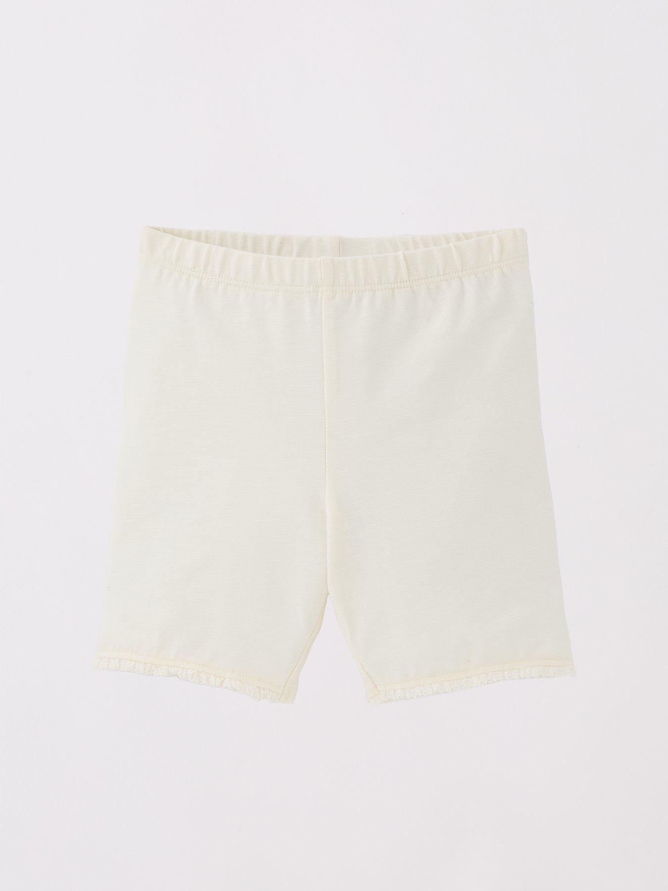 Mini V by Very Girls 3 Pack Crochet Trim Cycling Shorts - Multi ...