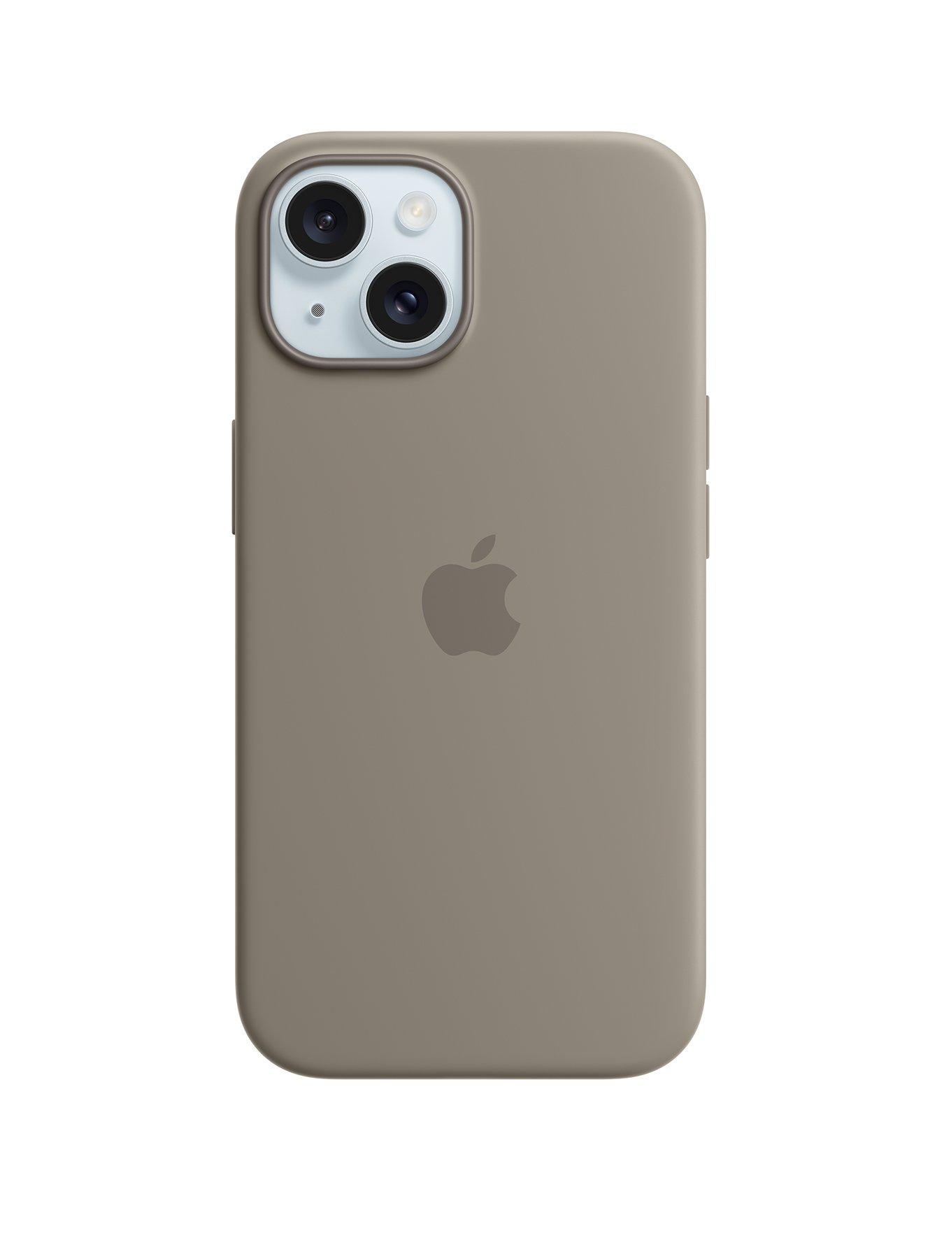 Apple iPhone 15 Silicone Case with MagSafe - Clay | littlewoods.com