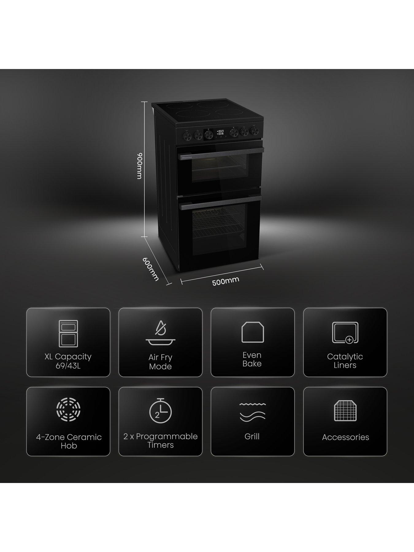 Hisense Hi6 Max HDCEC5C10B 69/43L Ceramic Freestanding 50cm Electric ...