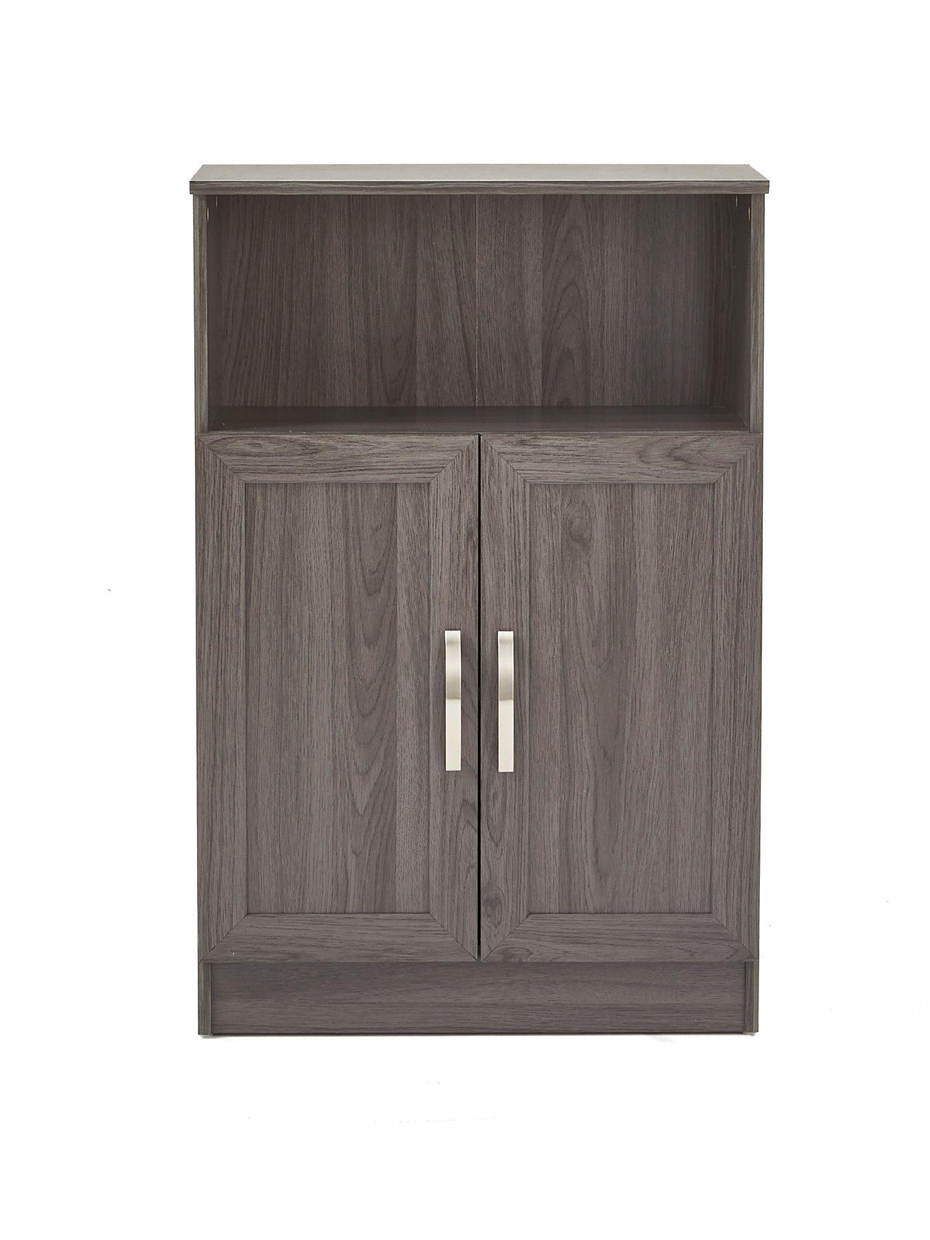Very Home Caledon Low Bathroom Floor Cabinet - Grey Oak | Littlewoods