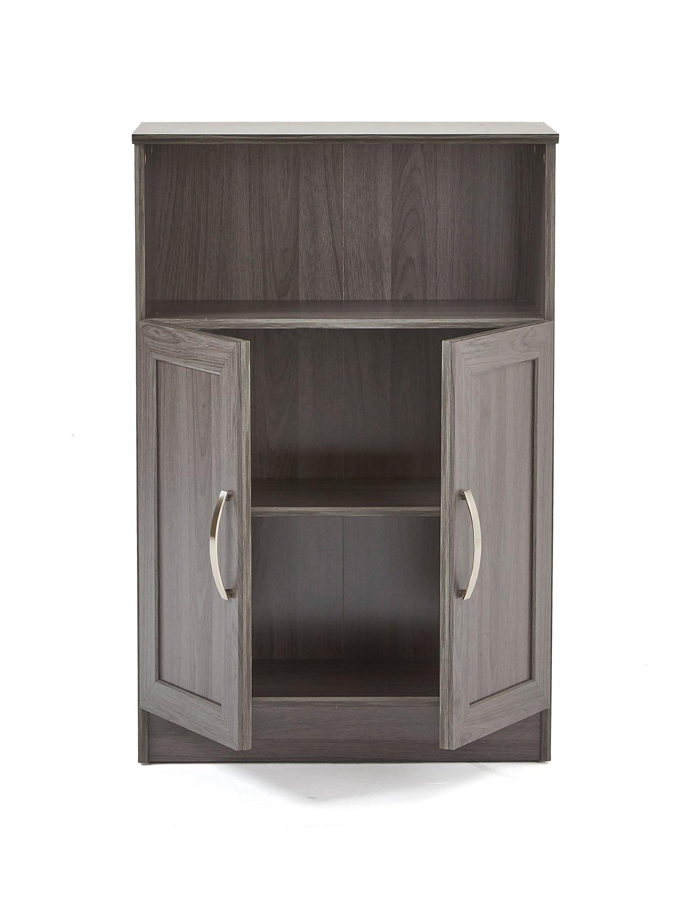 Very Home Caledon Low Bathroom Floor Cabinet - Grey Oak | Littlewoods
