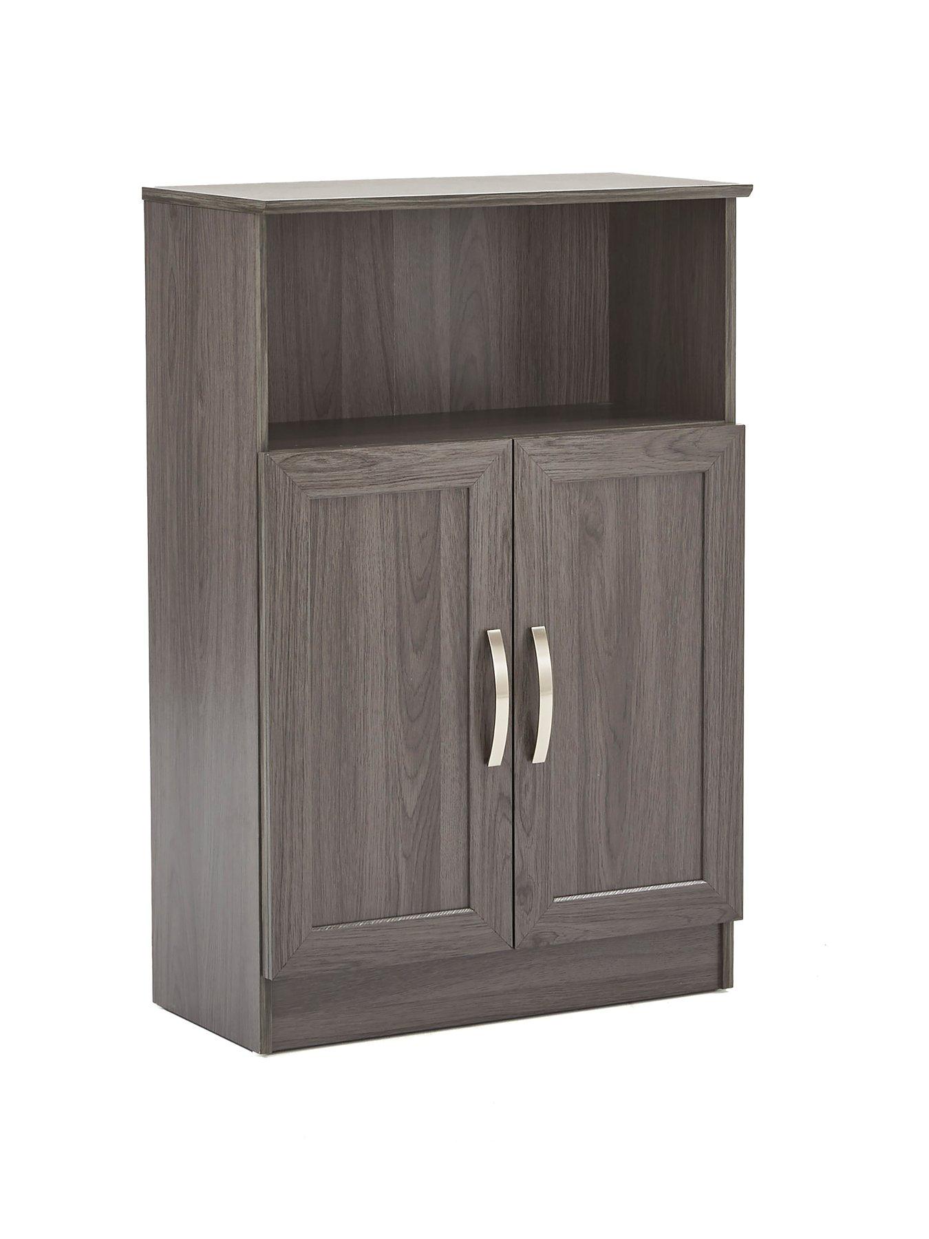 Very Home Caledon Low Bathroom Floor Cabinet - Grey Oak | Littlewoods