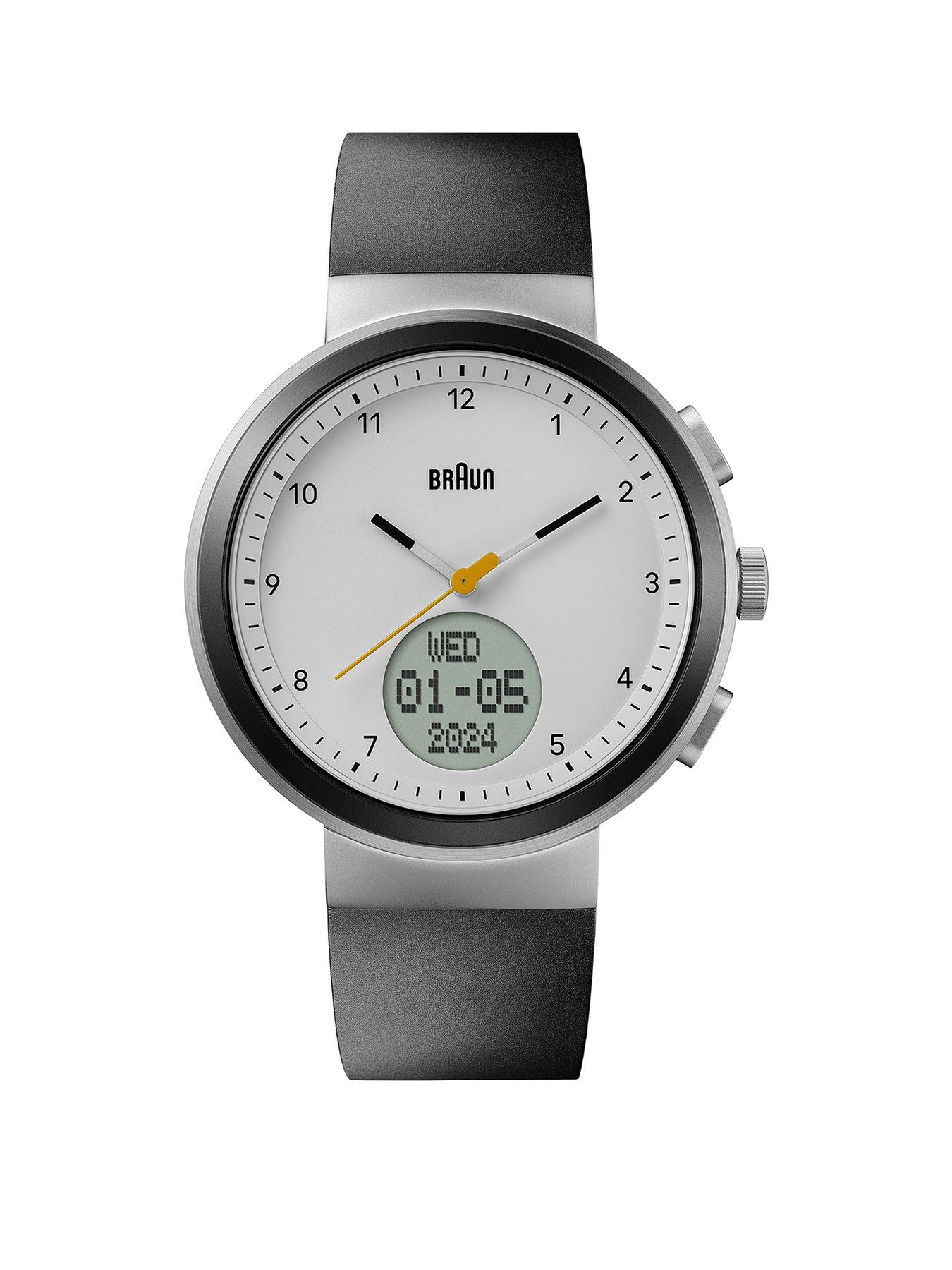 Braun Step Counter Watch with Silicon Black Strap | littlewoods.com