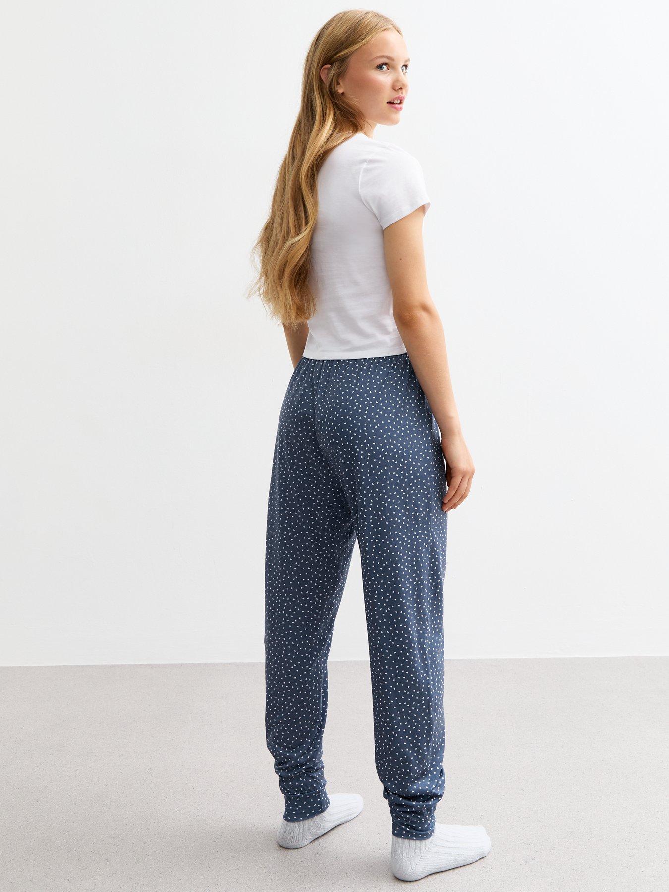 New Look 915 Girls White Nyc Heart Long Pyjama Set | Littlewoods