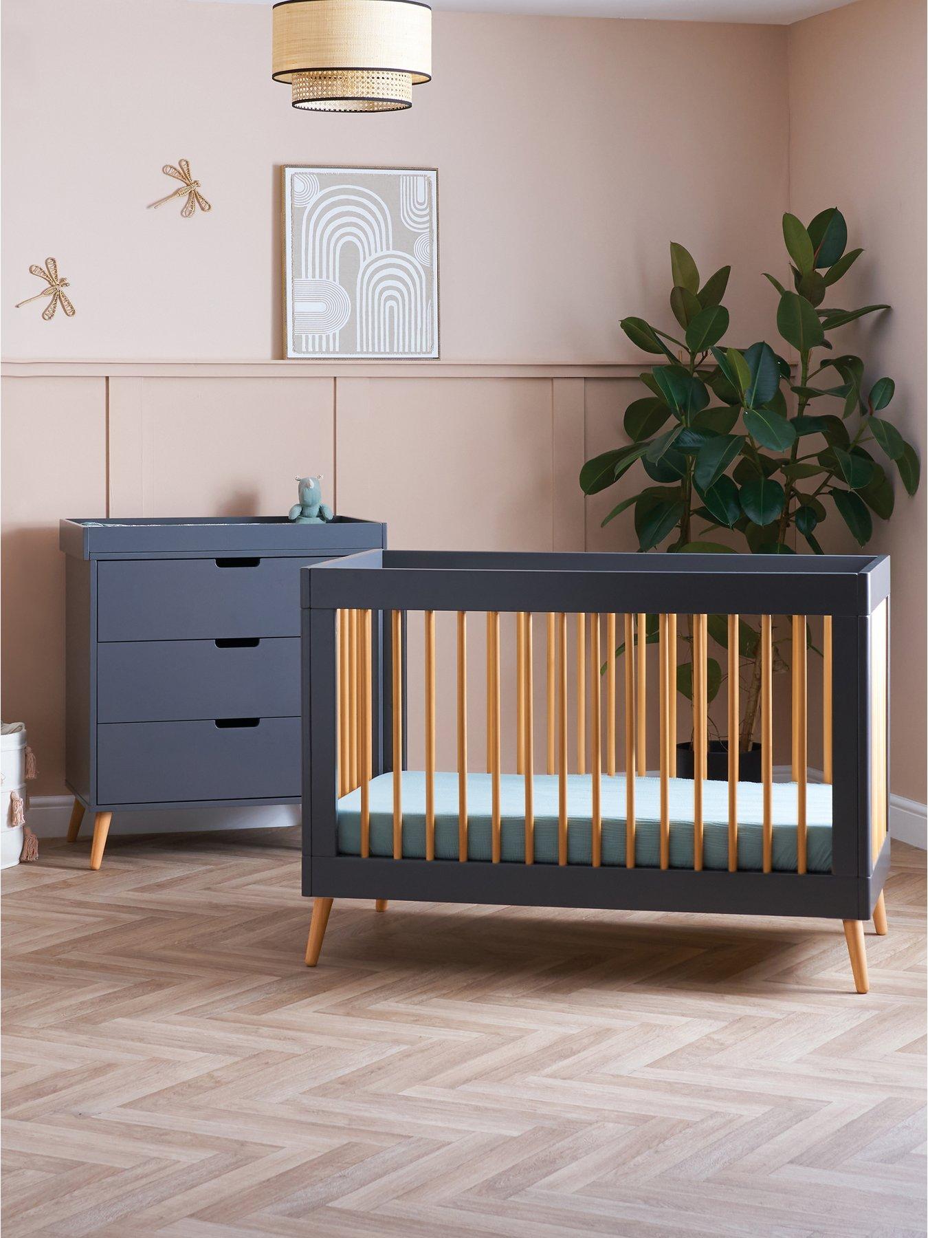 Obaby Maya Mini 2 Piece Room Set - Slate with Natural | Littlewoods
