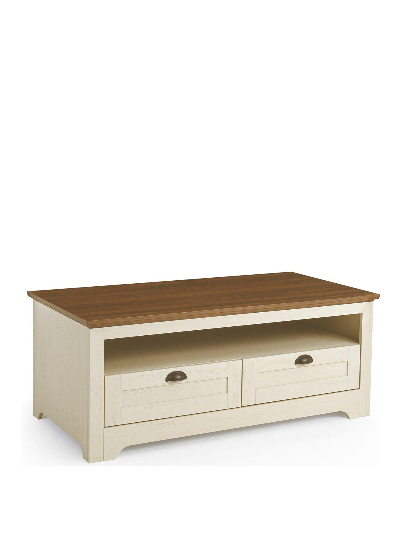 Very Home New Devon Coffee Table - Ivory/Walnut - FSC Certified | Littlewoods