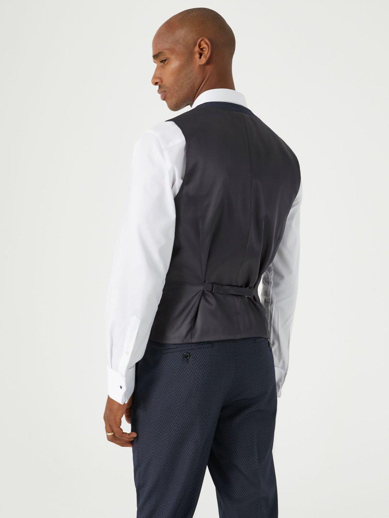 Skopes Cuba Standard Tuxedo Waistcoat - Navy | Littlewoods