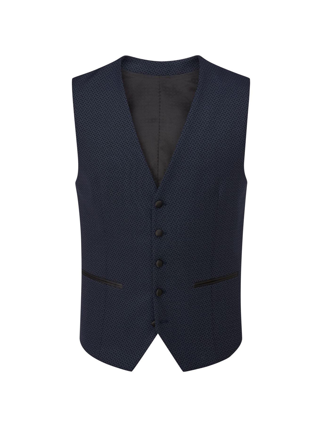 Skopes Cuba Standard Tuxedo Waistcoat - Navy | Littlewoods
