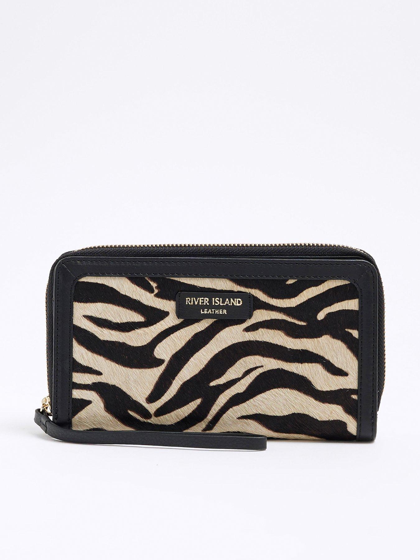 River Island Zebra Pony Purse - Black | littlewoods.com