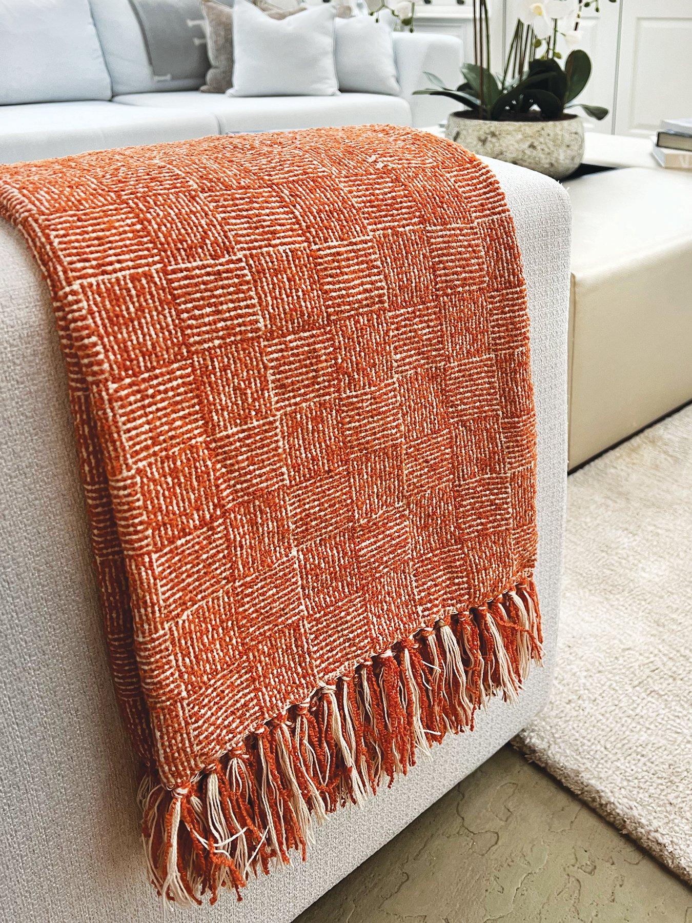 Very Home Crosshatch Throw | Littlewoods