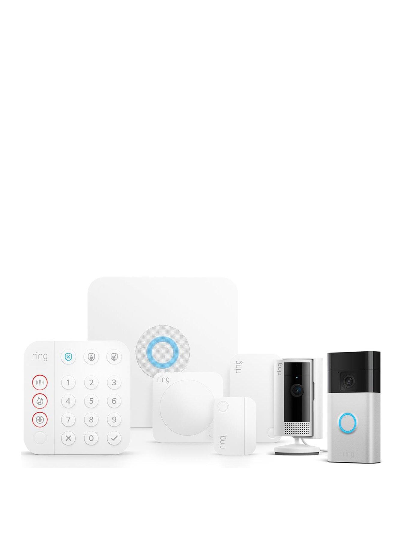 RING Alarm 7 Piece Kit Home Security Bundle Including Indoor Cam and Video Doorbell (3rd Gen ...