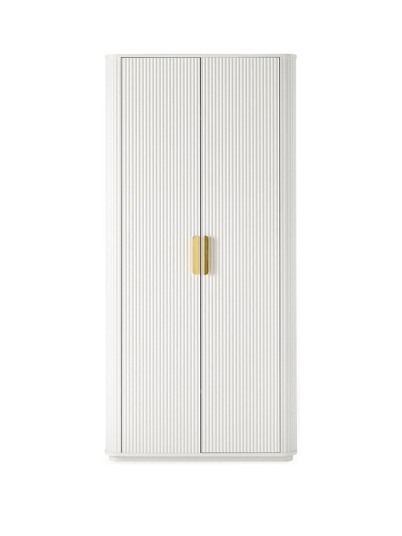 Very Home Carina 2 Door Plinth Wardrobe - White - FSC® Certified ...