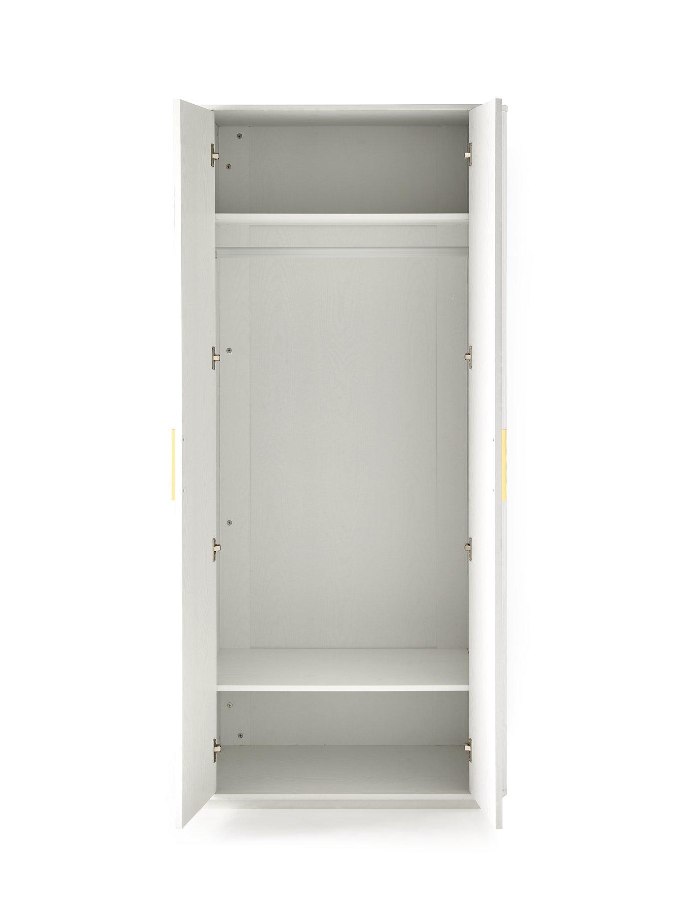 Very Home Carina 2 Door Plinth Wardrobe - White - FSC® Certified ...