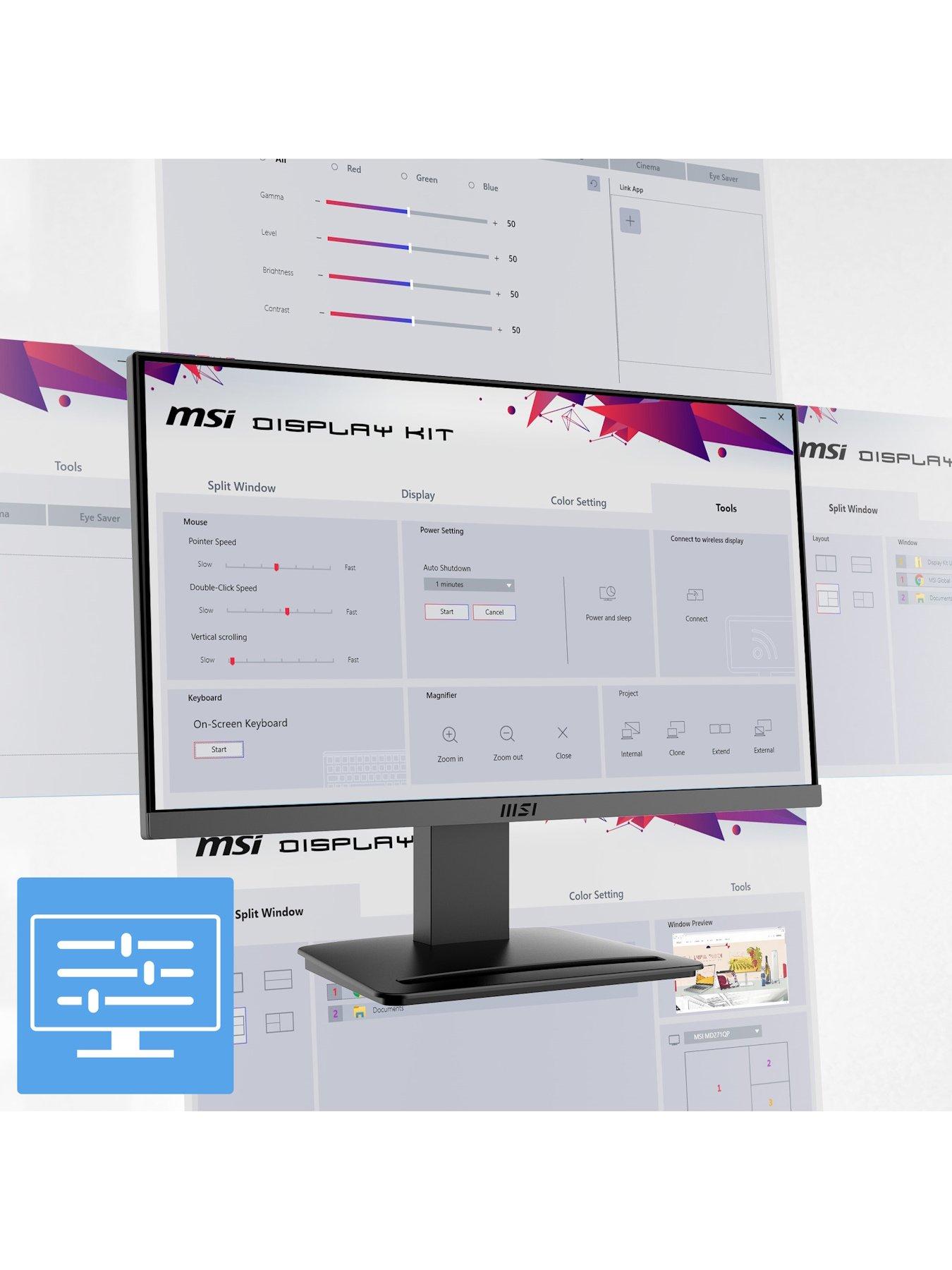 MSI PRO MP223 E2 22 inch, Full HD, 100Hz, Adaptive Sync Flat Monitor ...