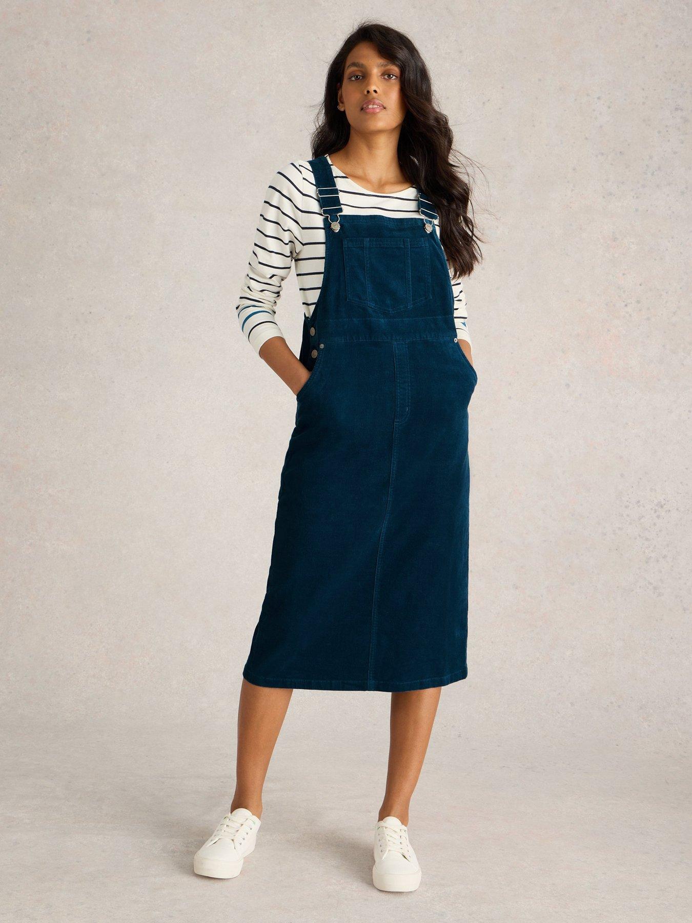 White Stuff Emmie Cord Pinny - Green | littlewoods.com