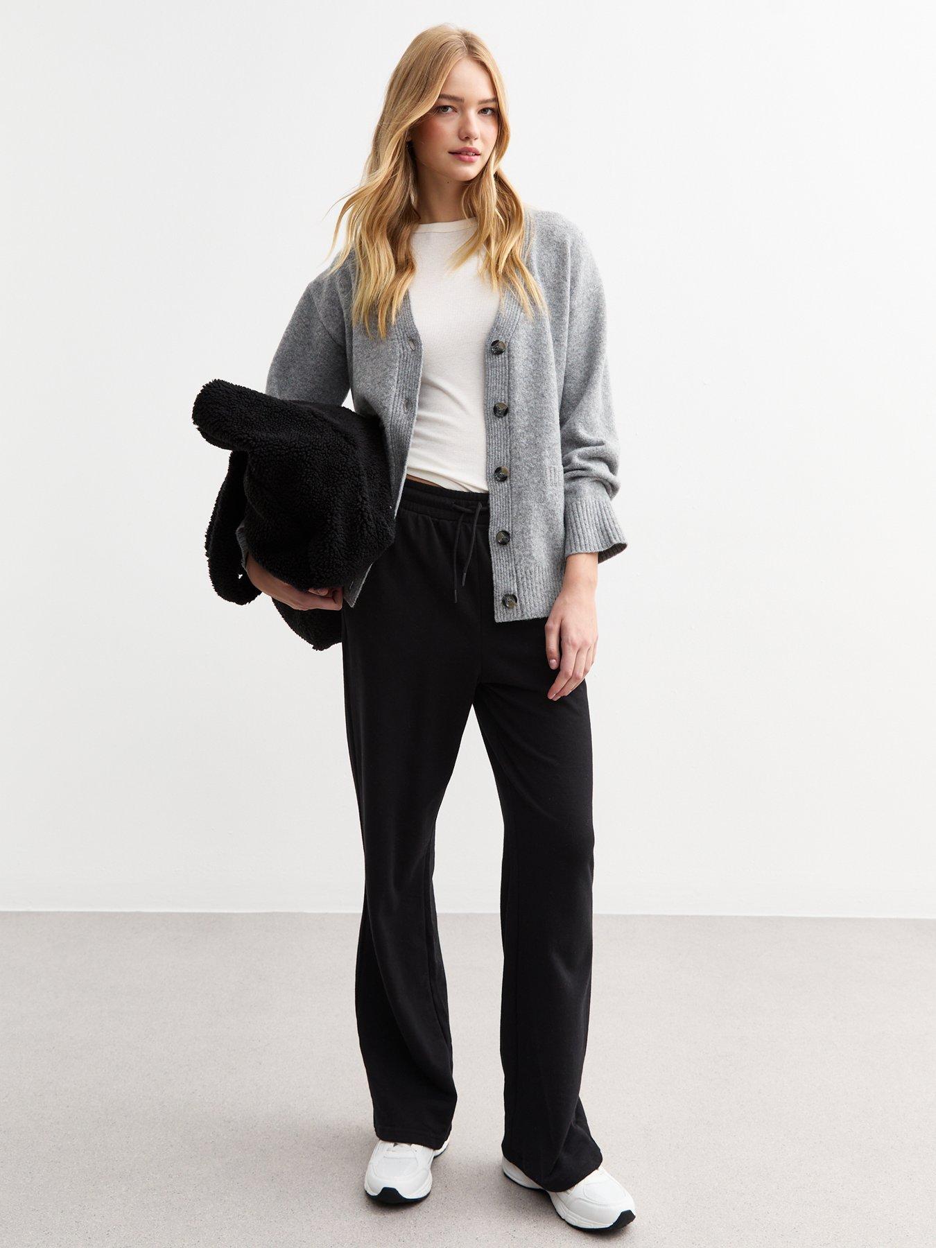 New Look Knit Button Up Cardigan - Grey | Littlewoods