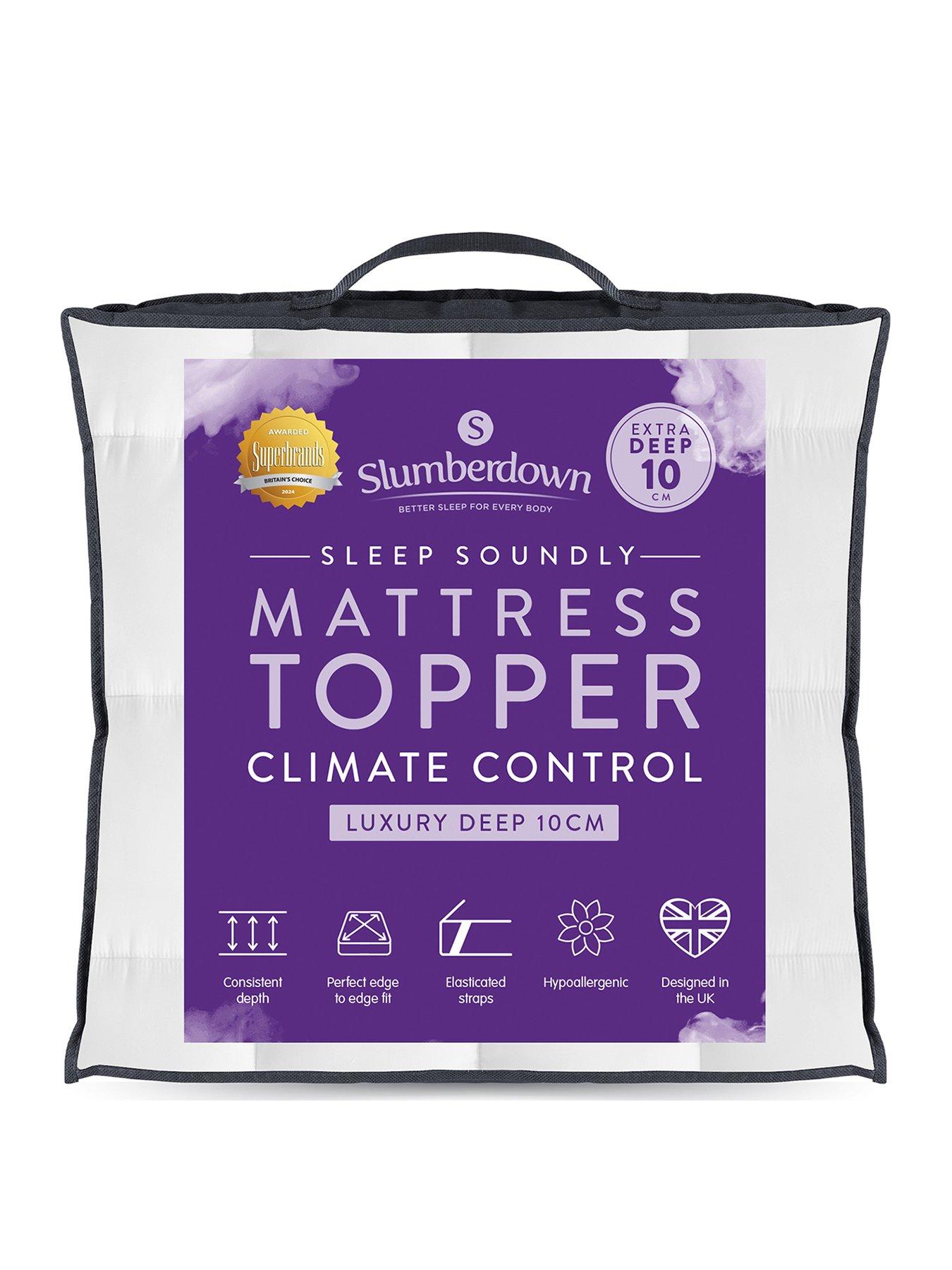 Slumberdown Sleep Soundly Climate Control Extra Deep 10cm Mattress ...