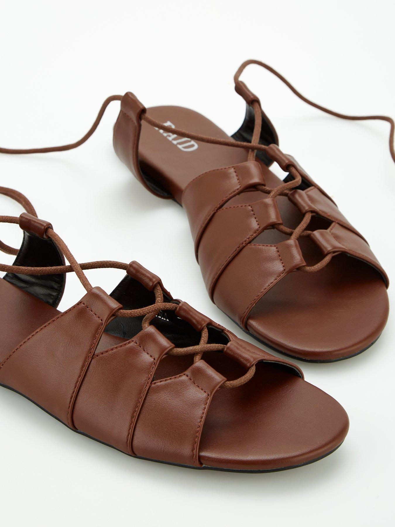 Raid Mira Sandals - Flat Brown | Littlewoods