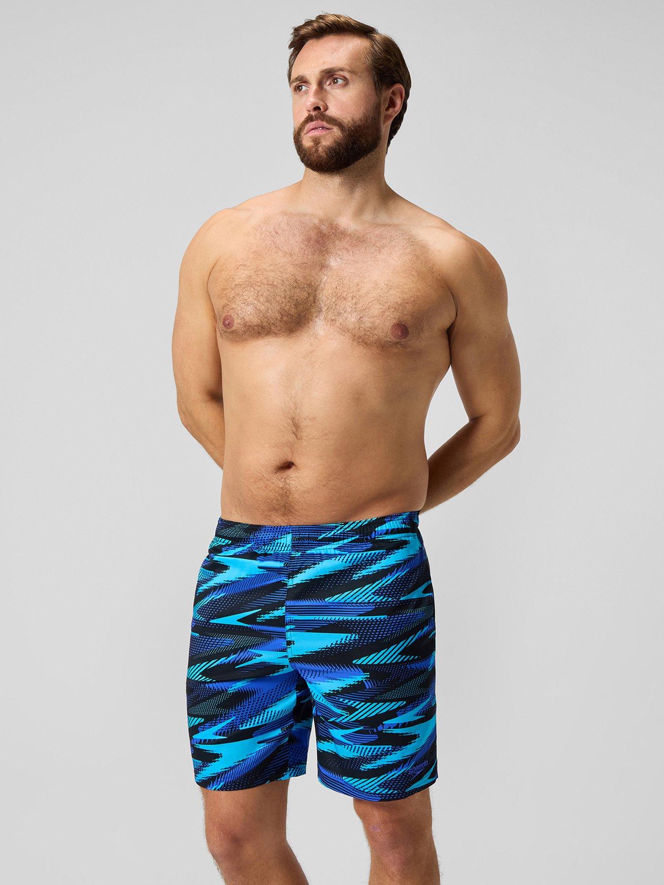 Speedo Mens Xpress Lite Allover 18 Inch Watershort - Blue | Littlewoods