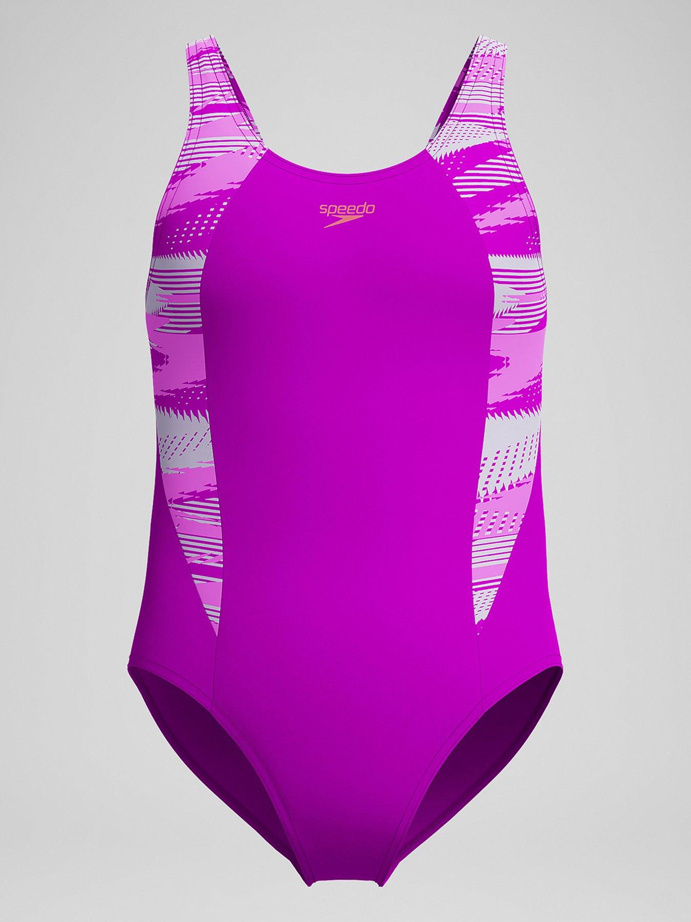 Speedo Girls Hyperboom Splice Muscleback - Pink | Littlewoods