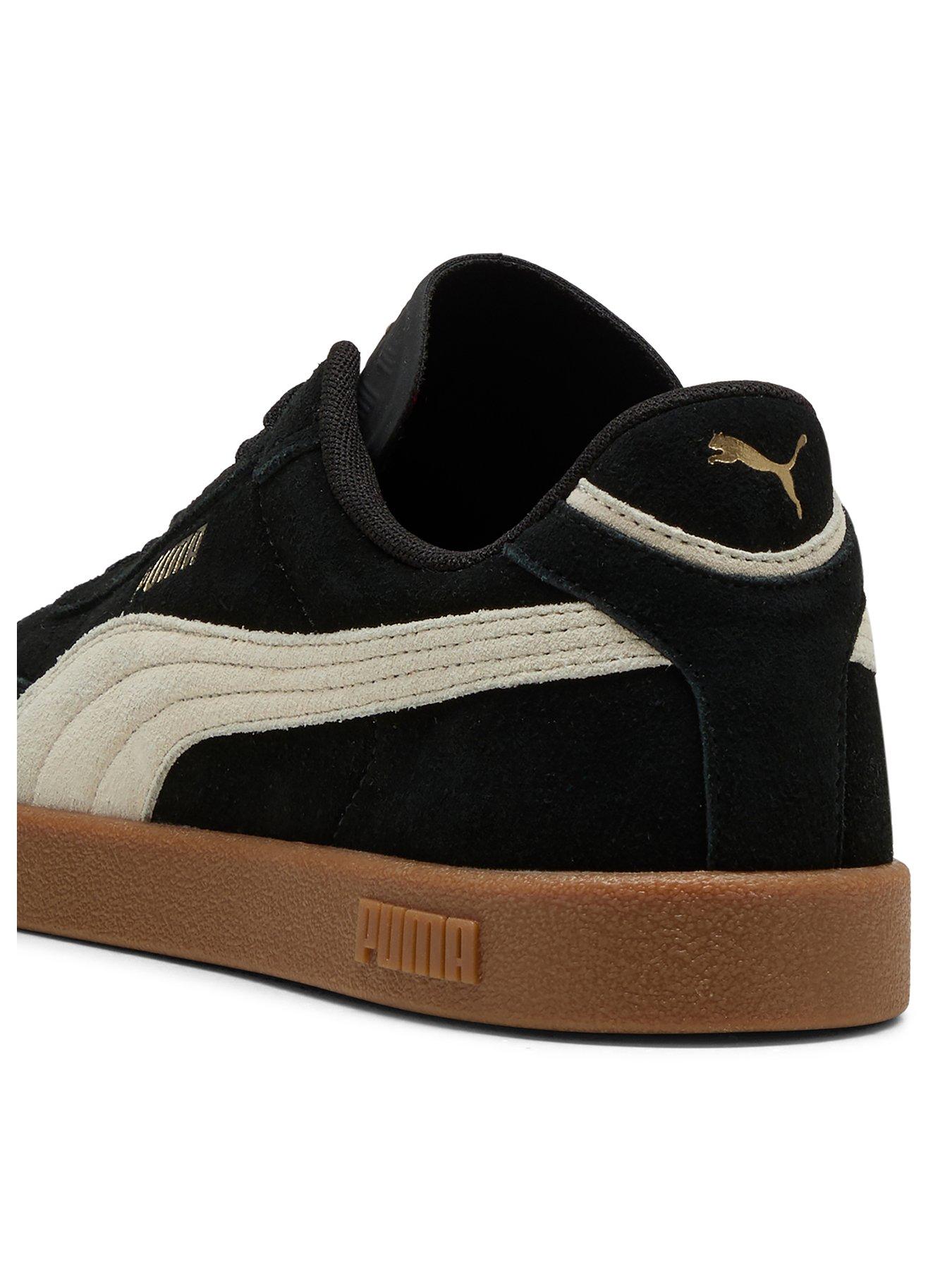 Puma Unisex Club II Era Suede Trainers - Black | Littlewoods