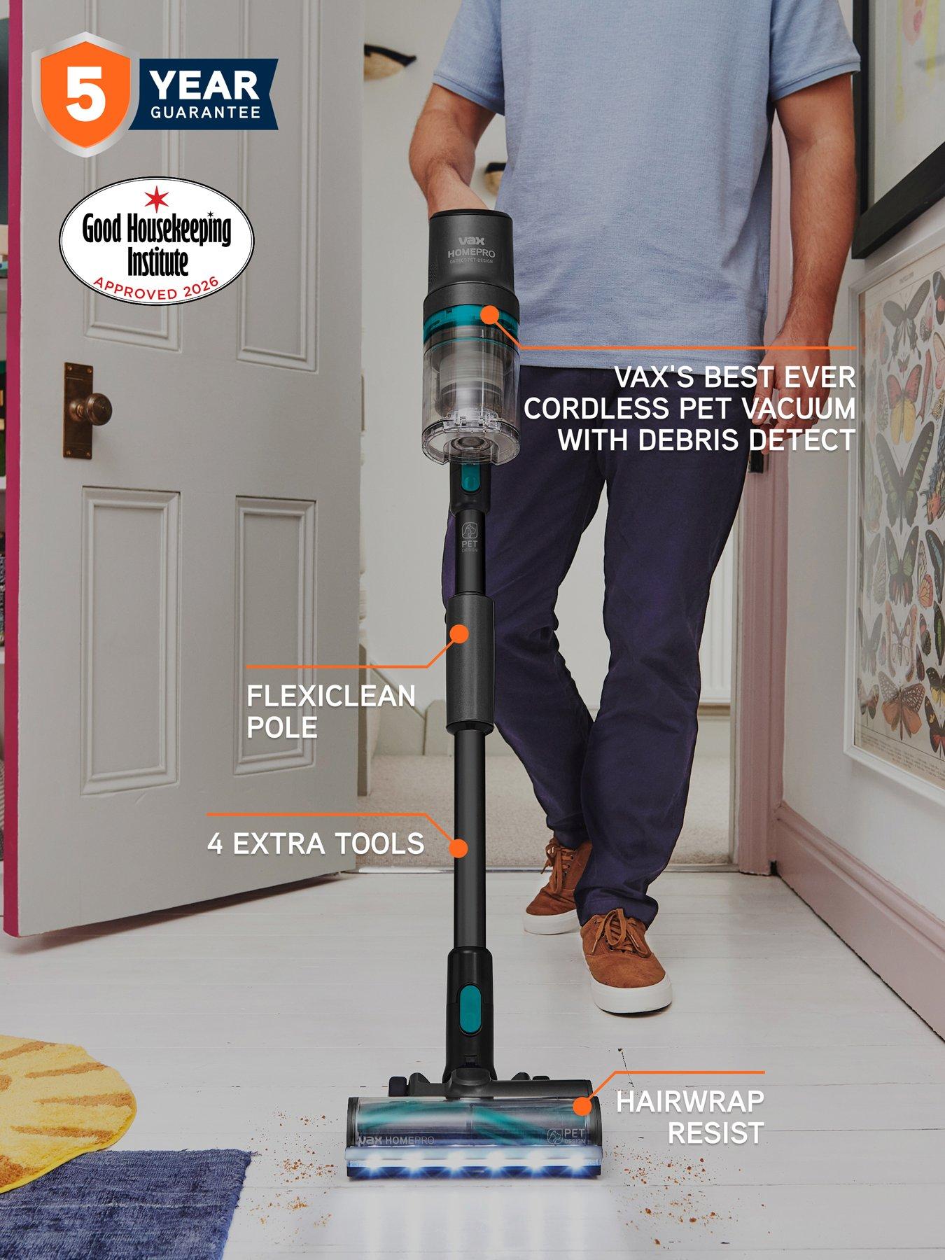 Vax HomePro Detect Pet-Design Cordless Vacuum Cleaner | littlewoods.com