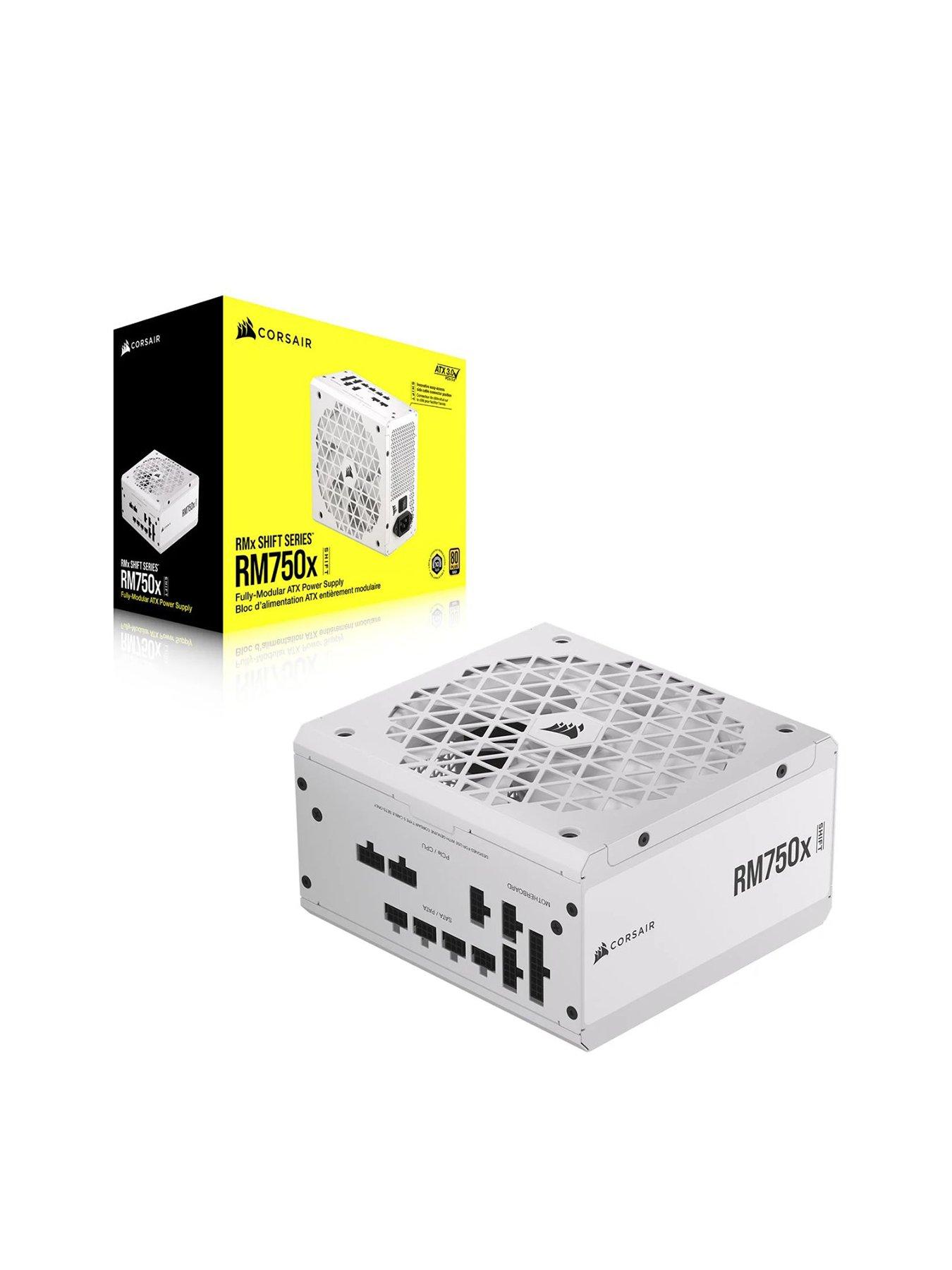 CORSAIR RM750x Shift White 80 PLUS GOLD Certified Fully Modular 750 ...