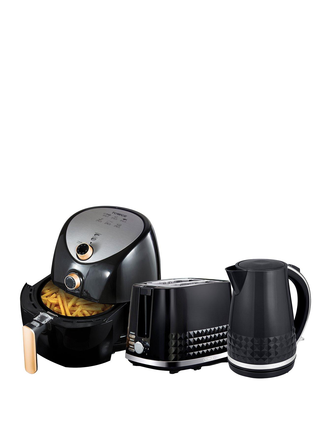 Tower Solitaire Kitchen Set of Kettle, Toaster & Air Fryer ...