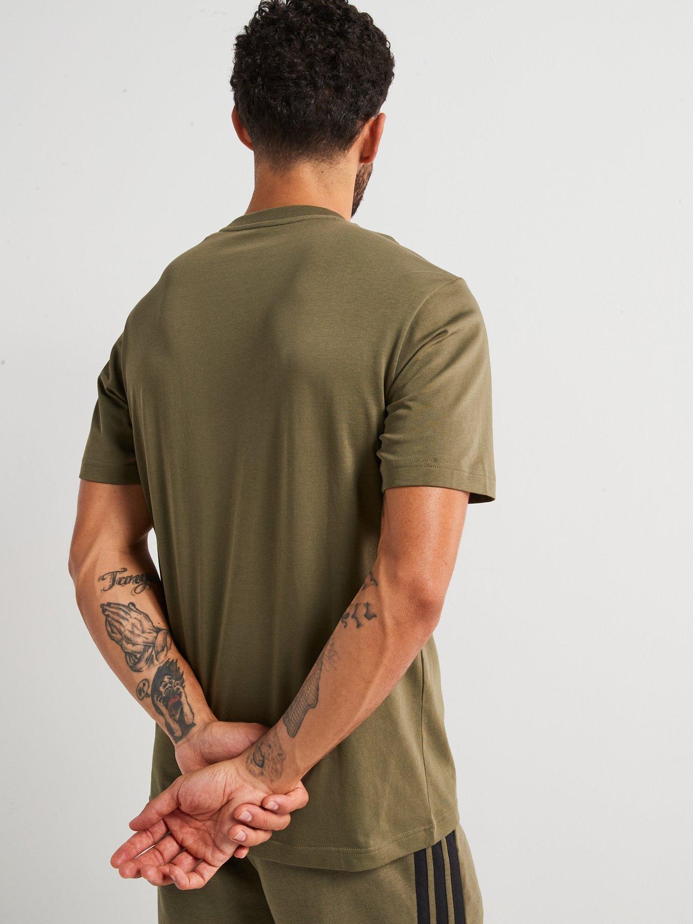 adidas Sportswear Men's Camo Woven Graphic Tee - Green/Olive Strata ...