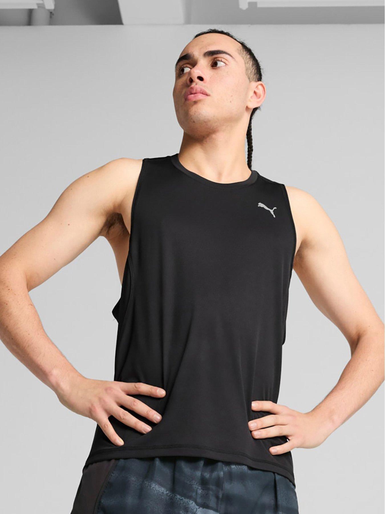 Puma Mens Running Velocity Tank - Black | littlewoods.com