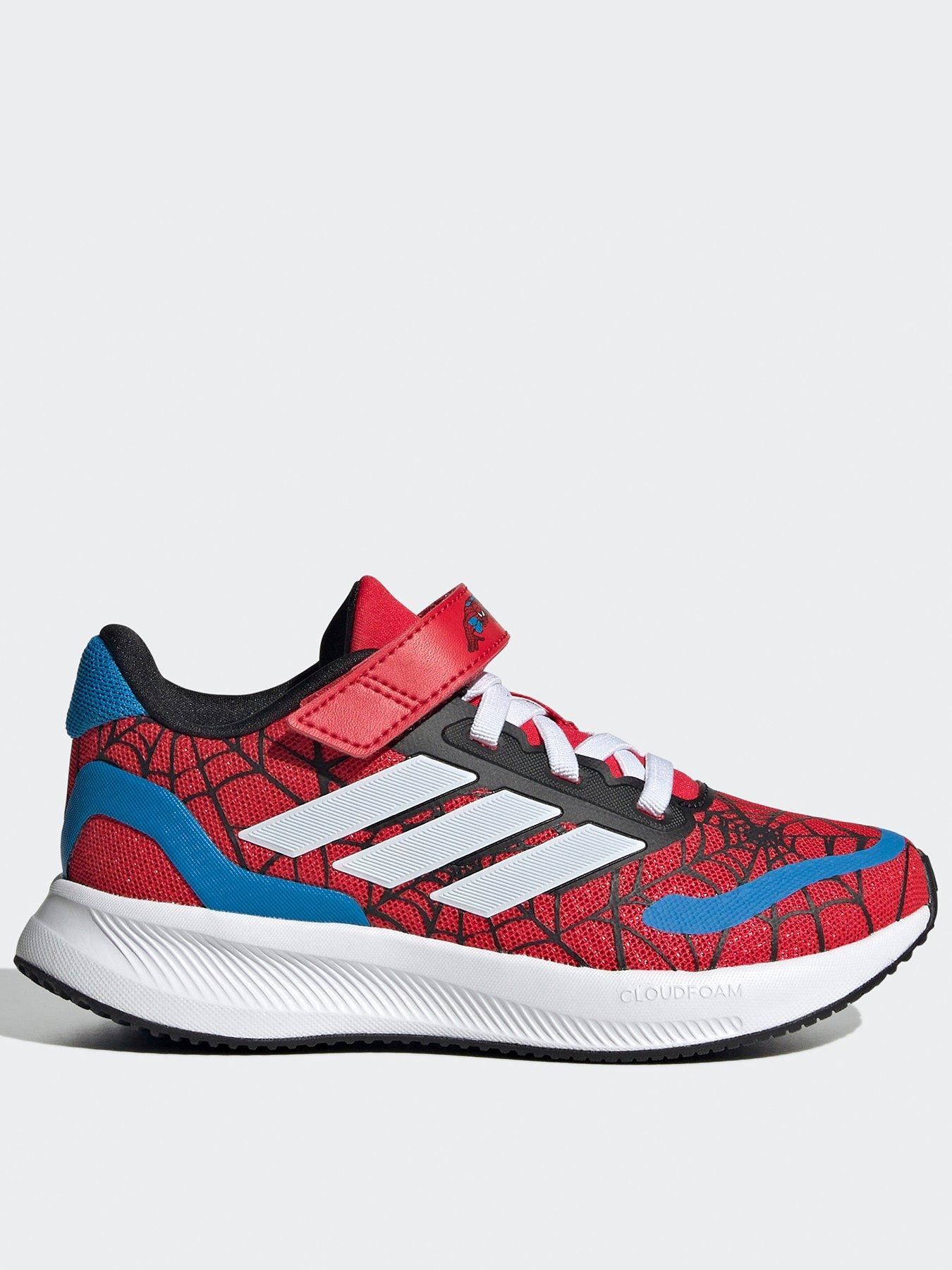 adidas Boys Kids Runfalcon Spider-Man Trainers - Red | littlewoods.com