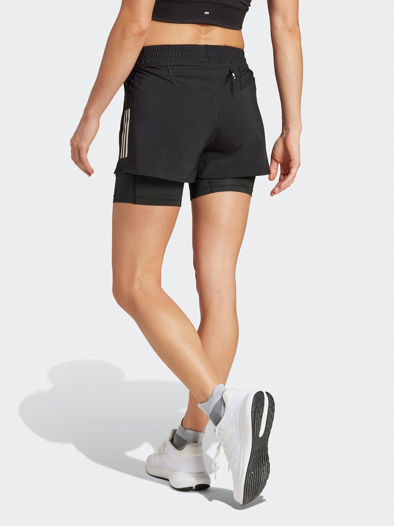 adidas Womens Running Own The Run 2In1 Shorts - Black | Littlewoods