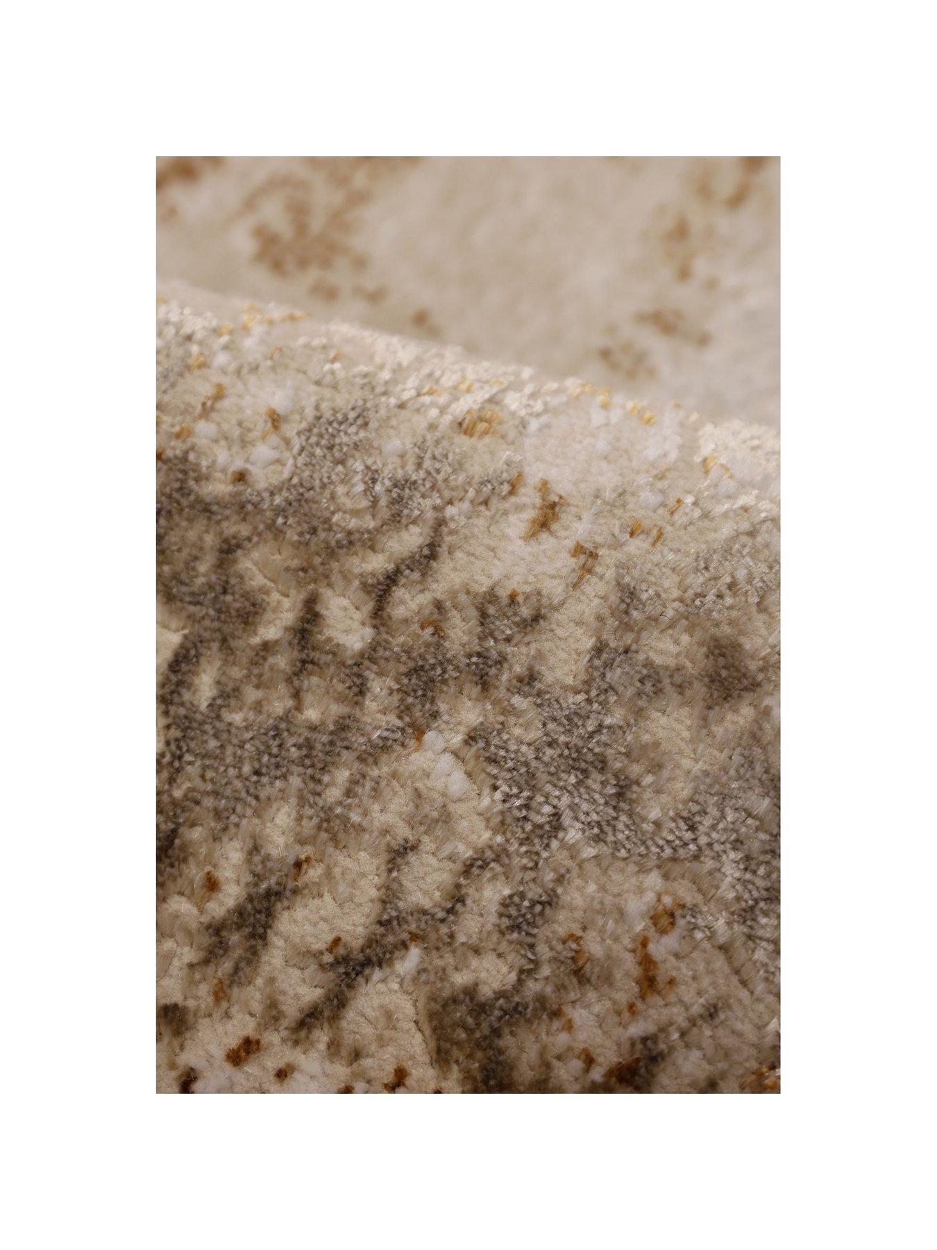 Very Home Dusk Textured Champagne Rug | Littlewoods