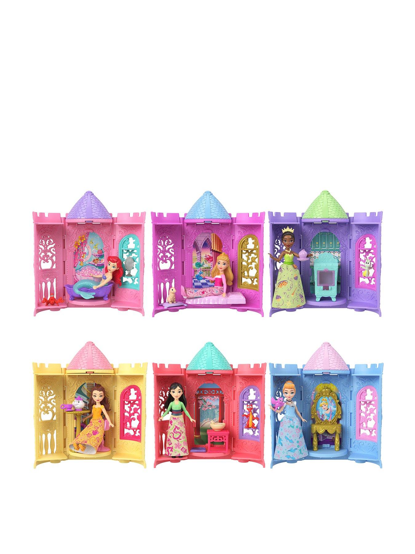 Disney Princess Tower Surprise Small Dolls & Stacking Playsets with 5 ...