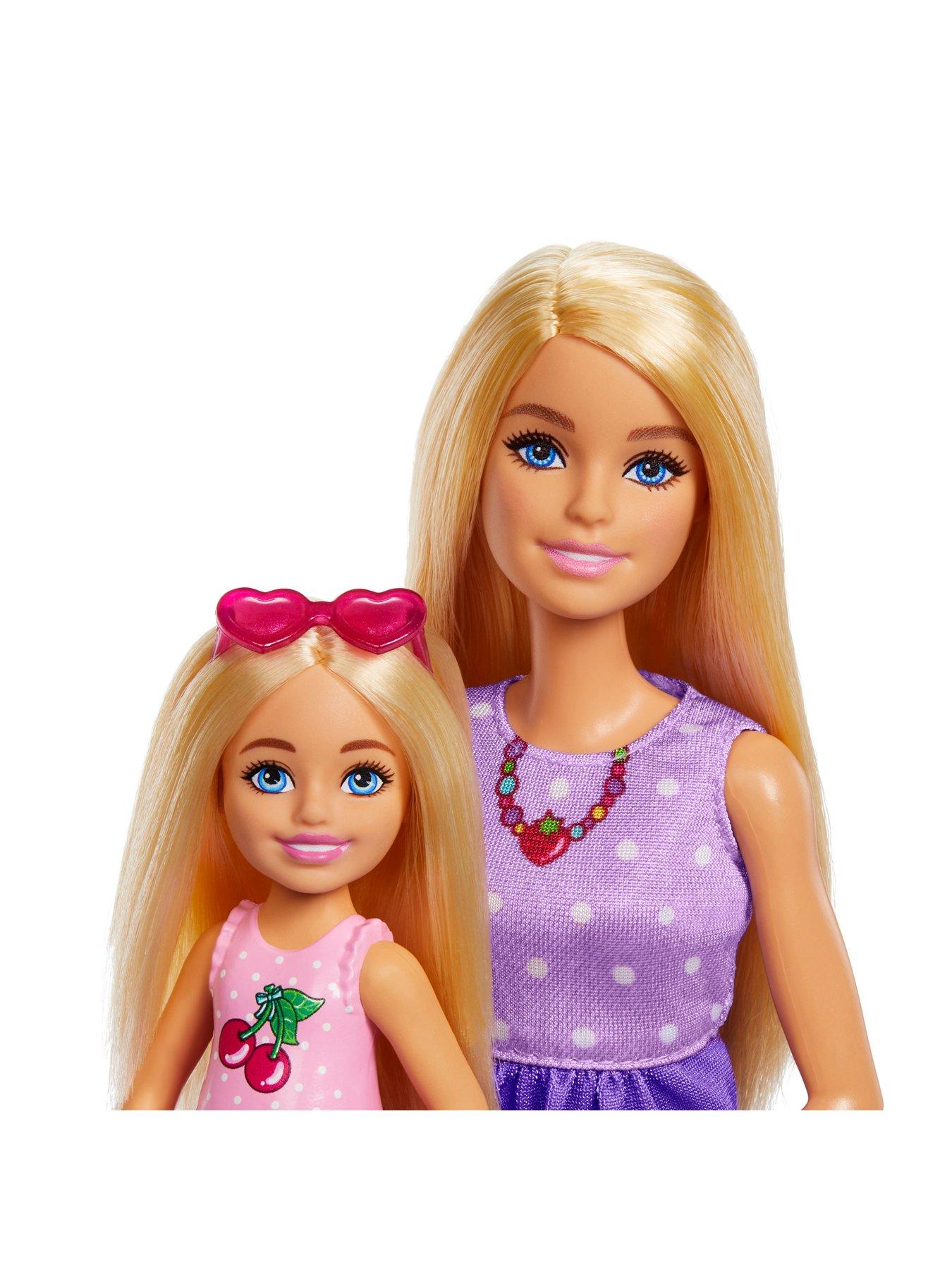 Barbie Family & Friends Dolls, Picnic-Themed Playset with 2 Dolls & 9 ...